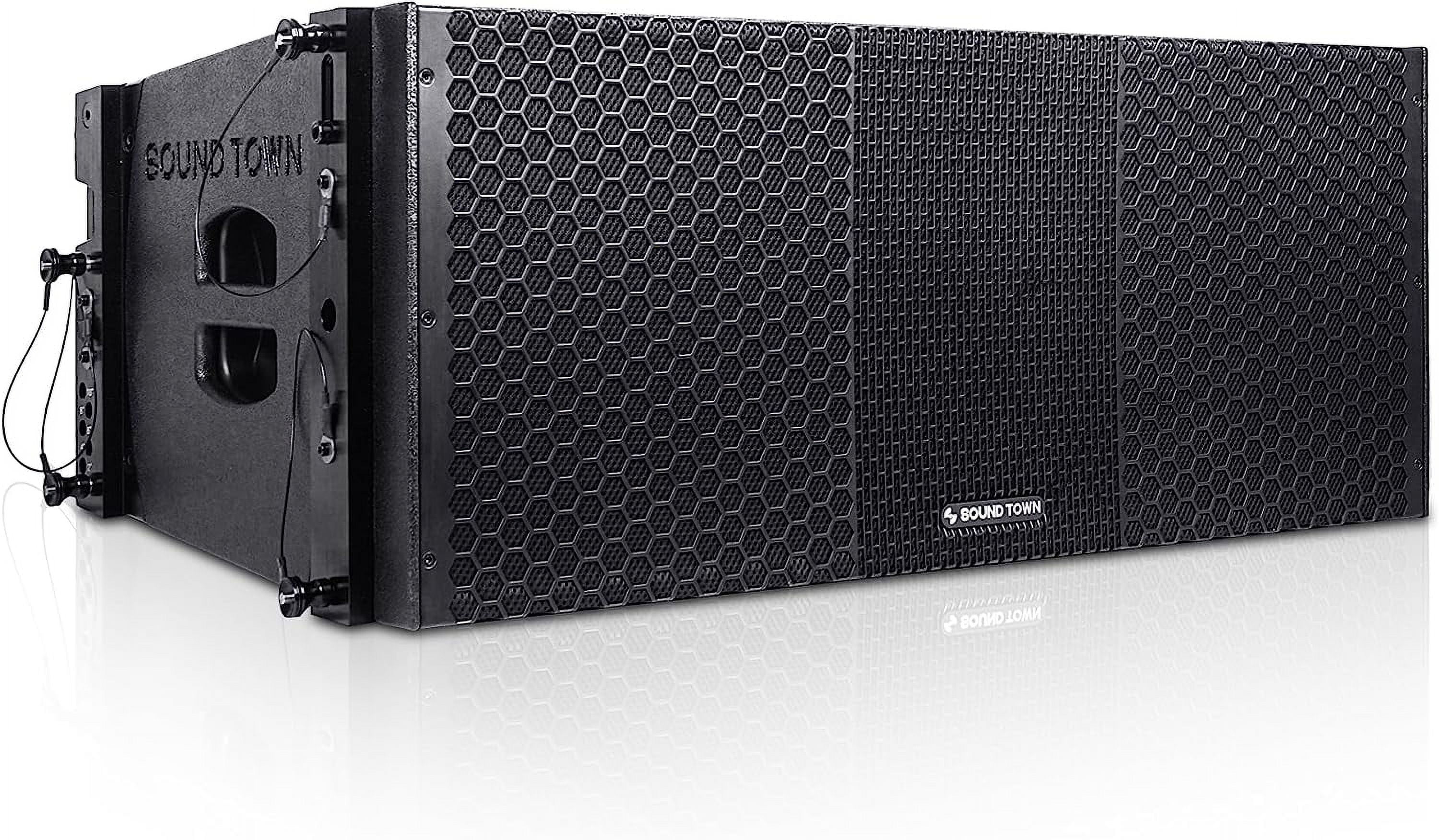 Sound Town ZETHUS Series Dual 10" Powered Line Array Loudspeaker with ...