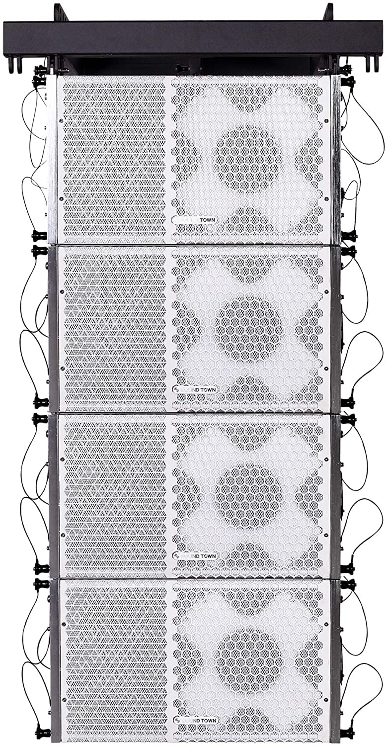 Sound Town ZETHUS Series Line Array Speaker System with Four Compact ...