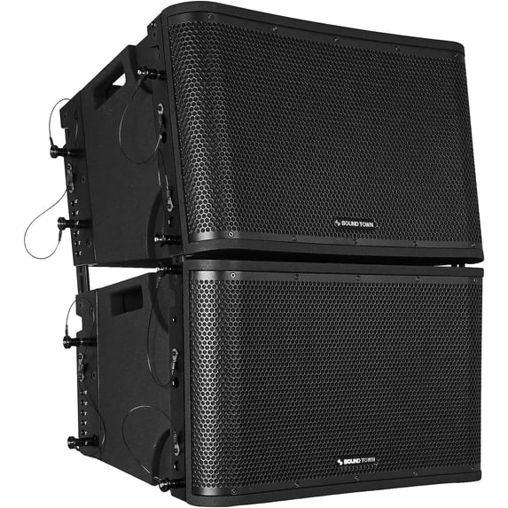 Sound Town ZETHUS Series Pair of 12" Two-Way Constant Curvature Line ...