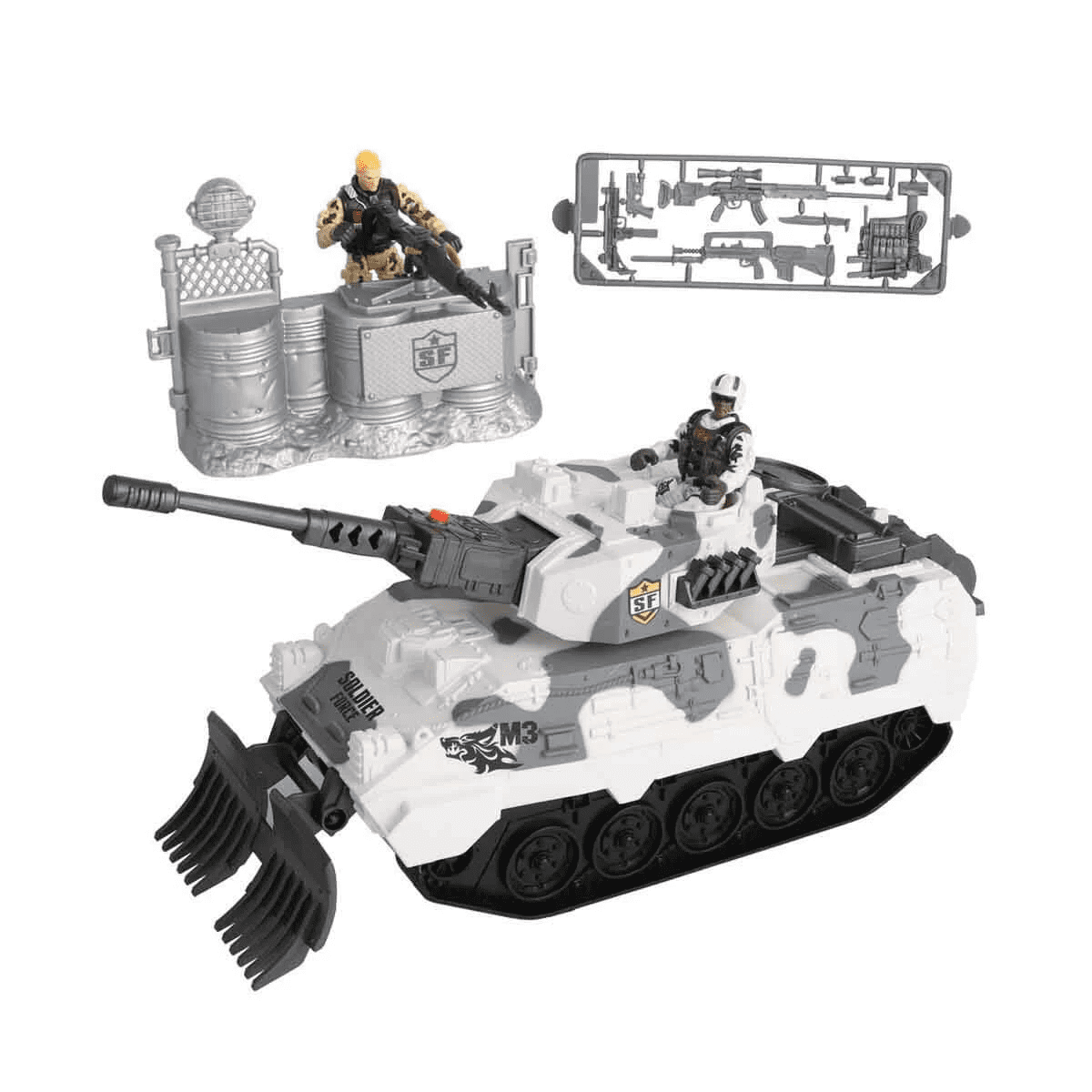 Sound and Light Soldier Force Tank Play Set - Interactive Tanks ...