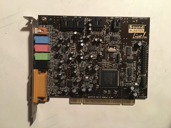 Sound card pci, sound blaster live! 5.1 sb0100 - Walmart.com