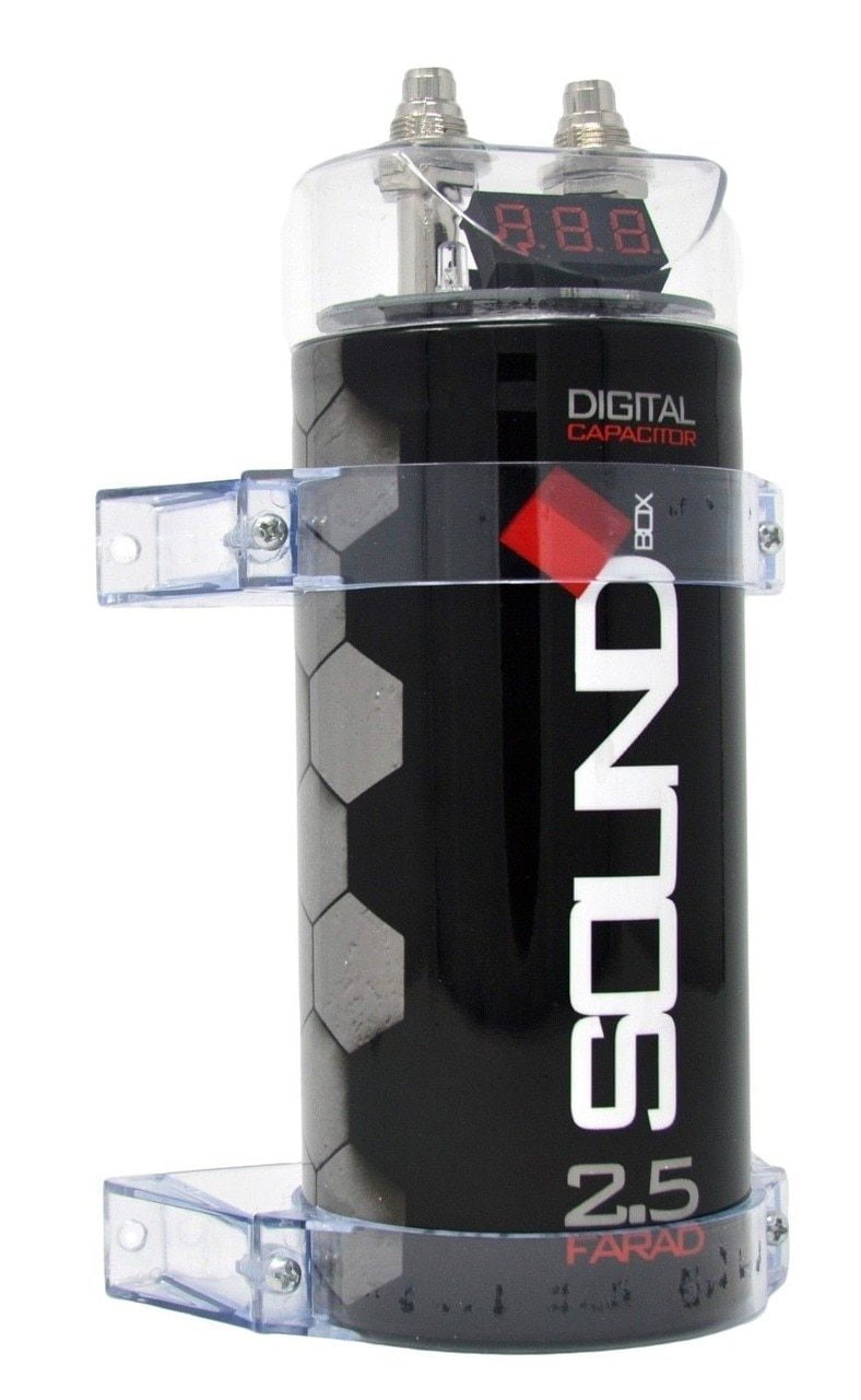 Soundbox Connected 2.5 Farad Digital Capacitor - 2500 Watts Peak Audio ...