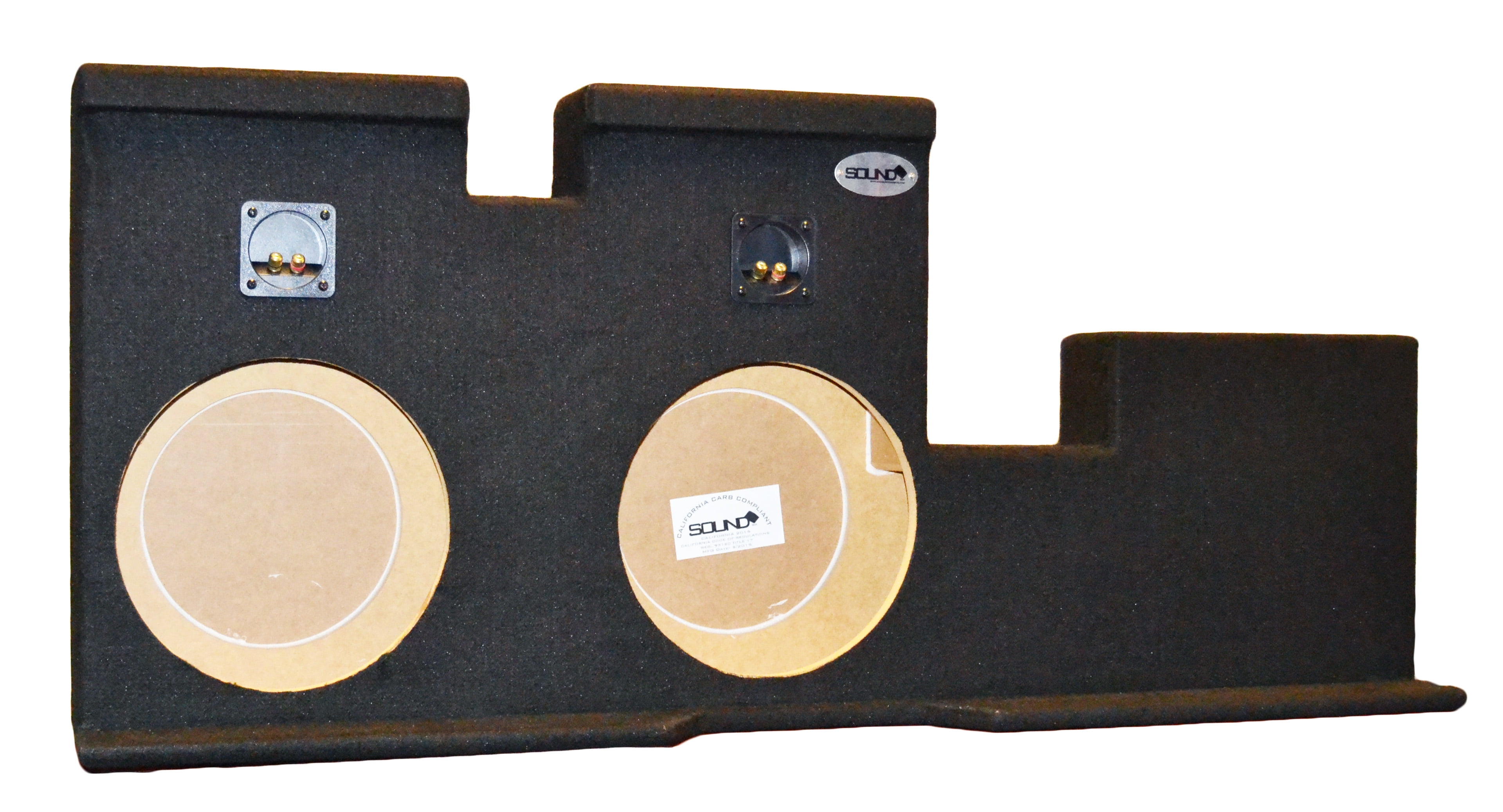 SoundBox Tundra Double Cab Dual 12" Subwoofer Enclosure, Loudspeaker ...