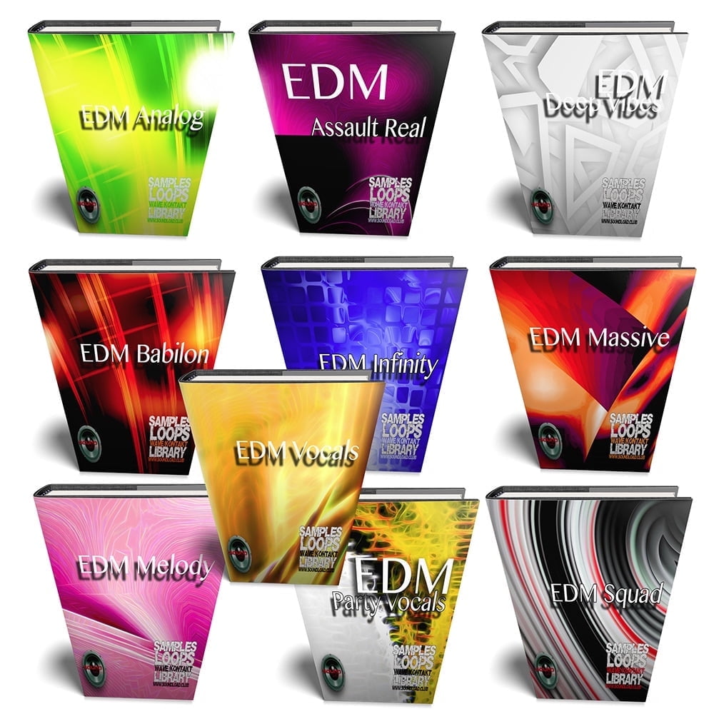 SoundLoad EDM Essentials Mega Bundle - 10 Large Wave/Kontakt Samples ...
