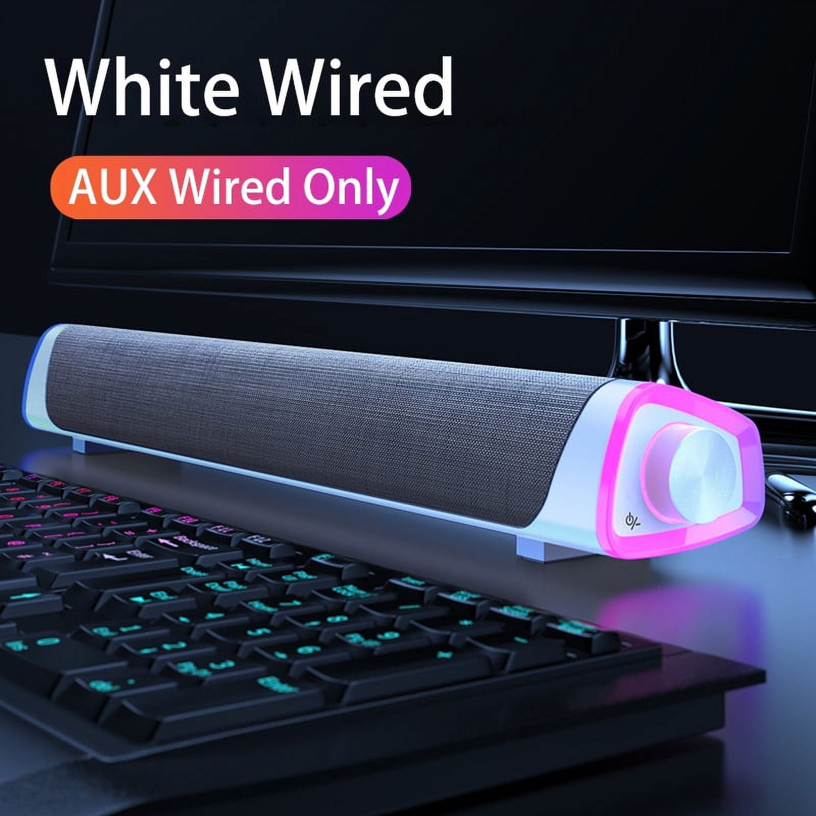 3D Computer Speakers Bluetooth 5.0 Wired Loudspeaker Surround Soundbar ...