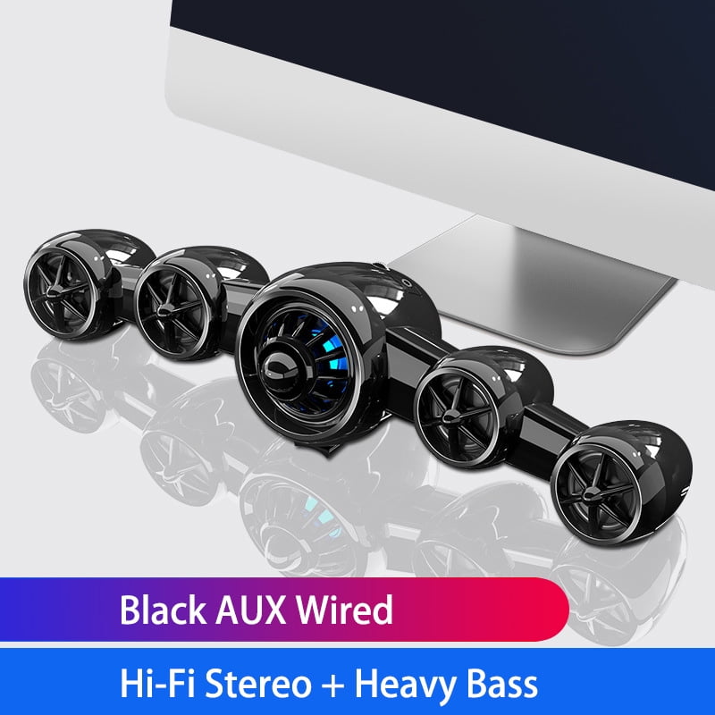 Soundbar With Subwoofer Horns Bluetooth Speaker High Fidelity Sound Box ...