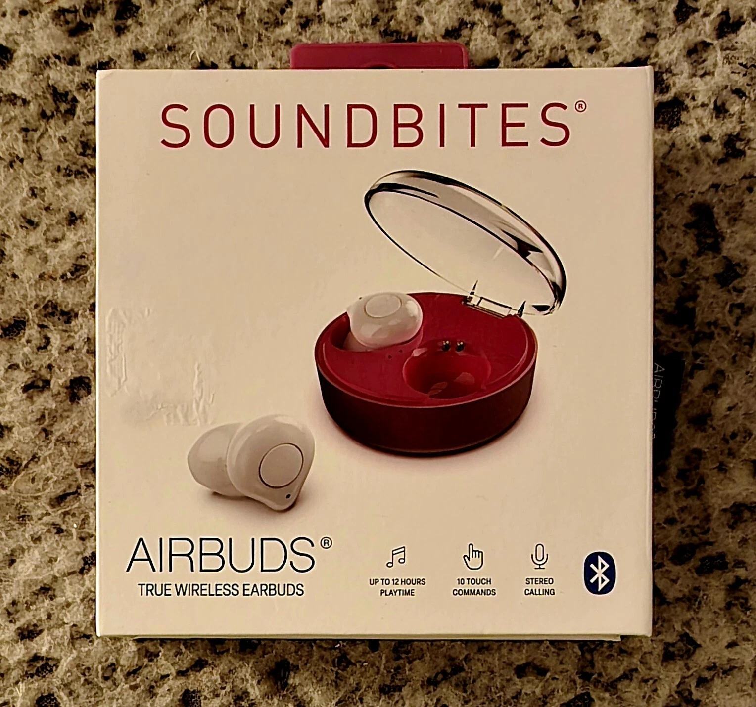 Soundbites Airbuds True Wireless Bluetooth Earbuds With Charging Cradle ...