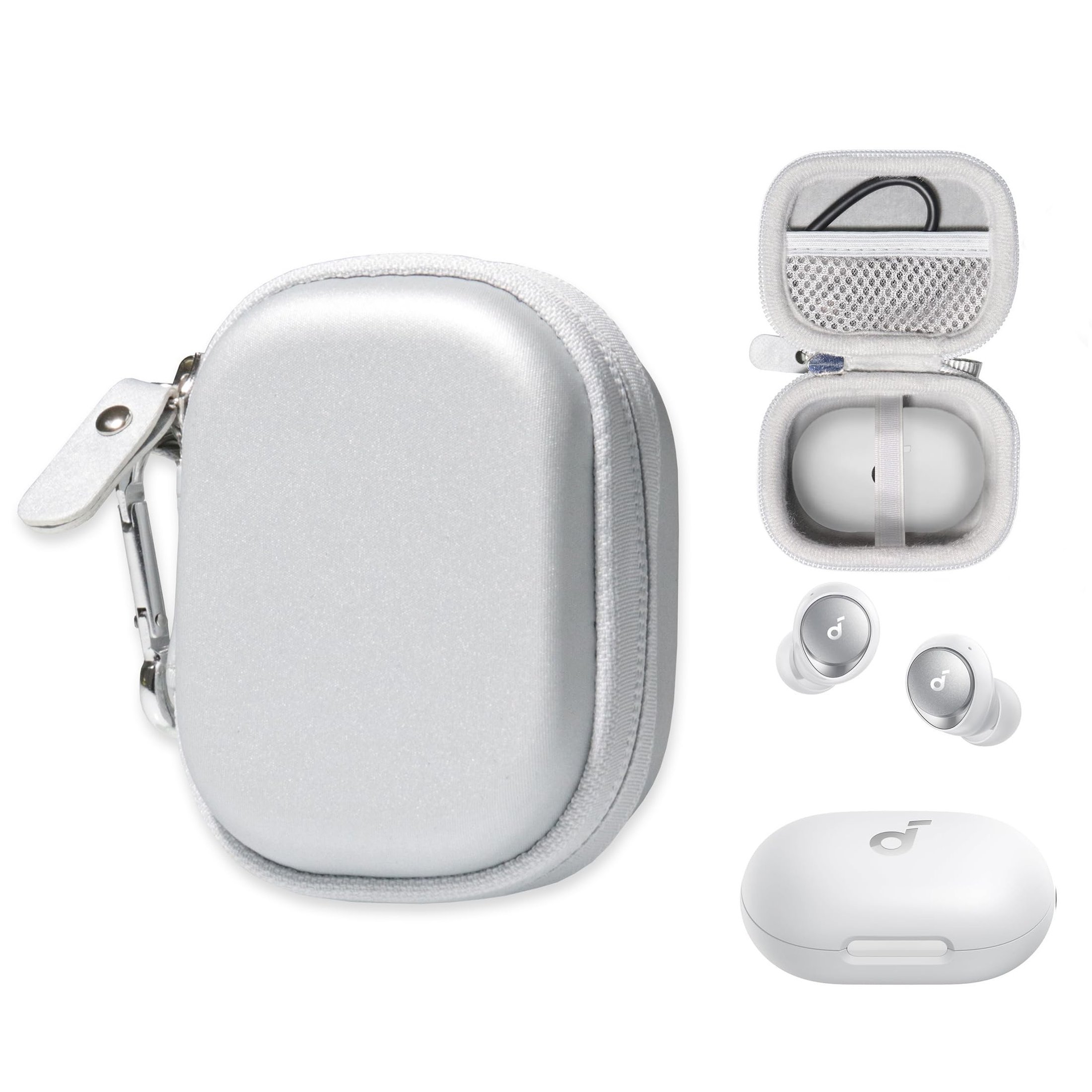 Soundcore A40 Adaptive Noise Cancelling Earbud Case White - Walmart ...