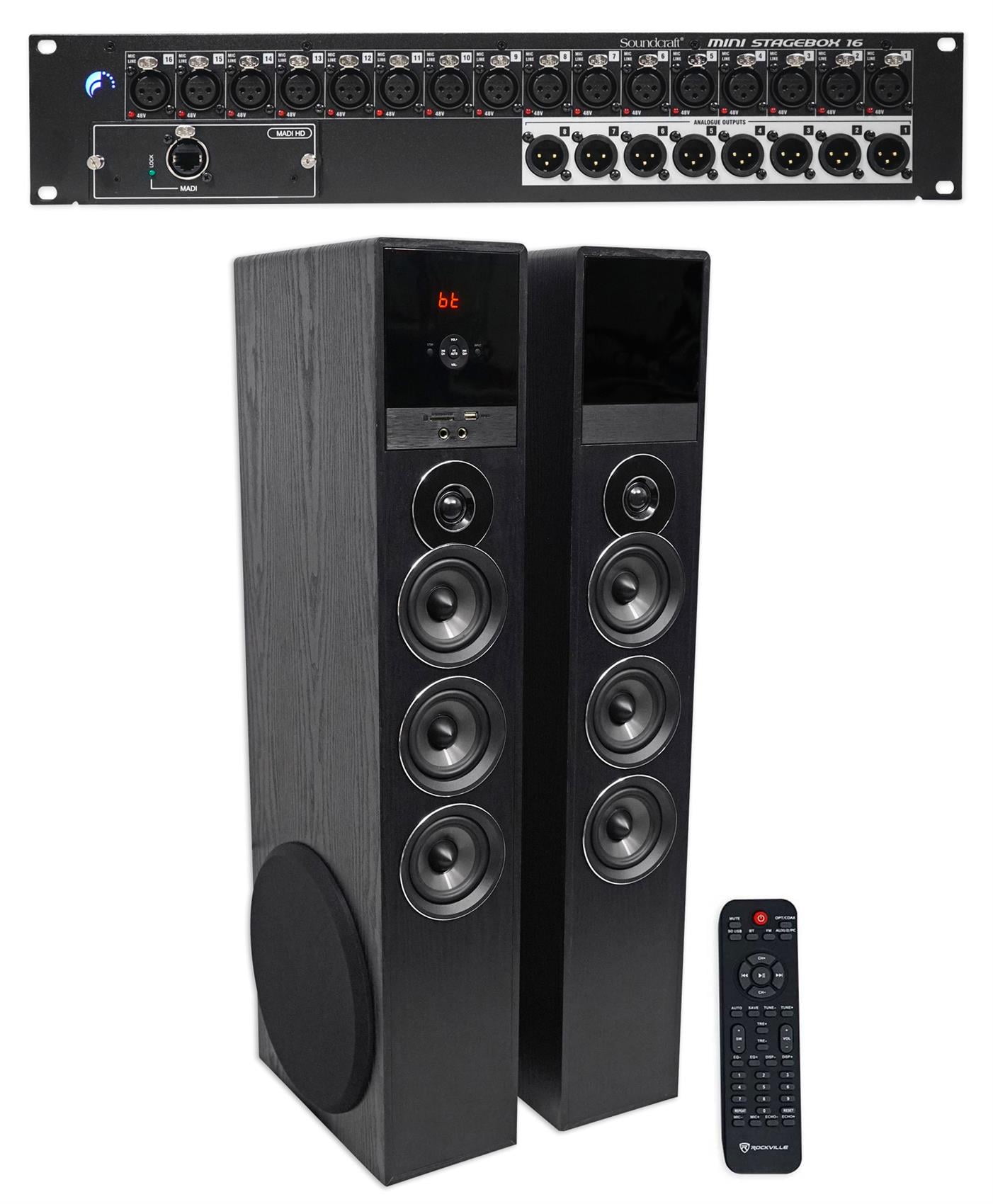 Soundcraft Mini Stagebox 16R 2U MSB16R 16x8 Analogue +Free Home Theater ...