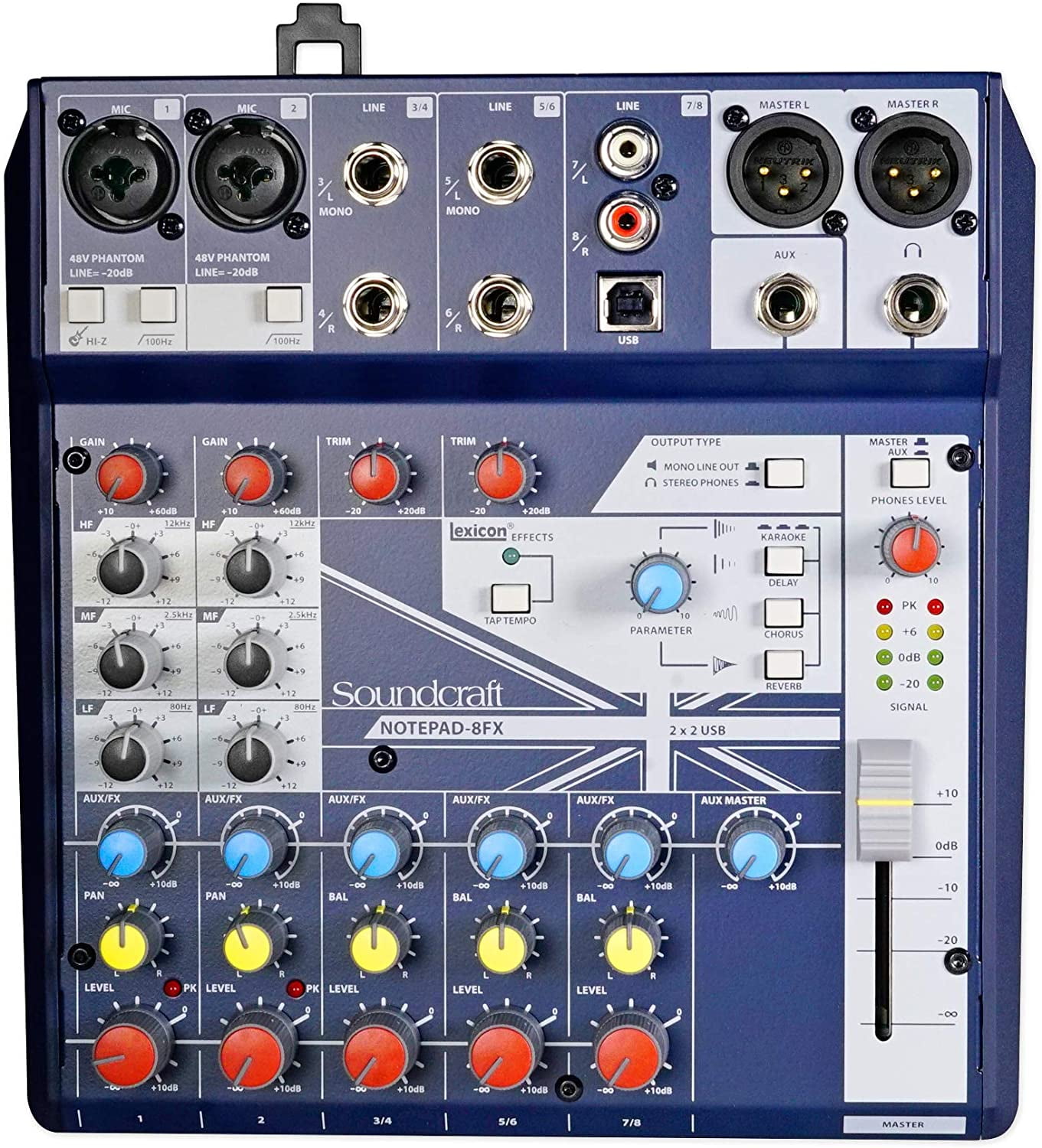 Soundcraft Notepad-8FX 8-Channel Podcast Mixer Podcasting Interface ...