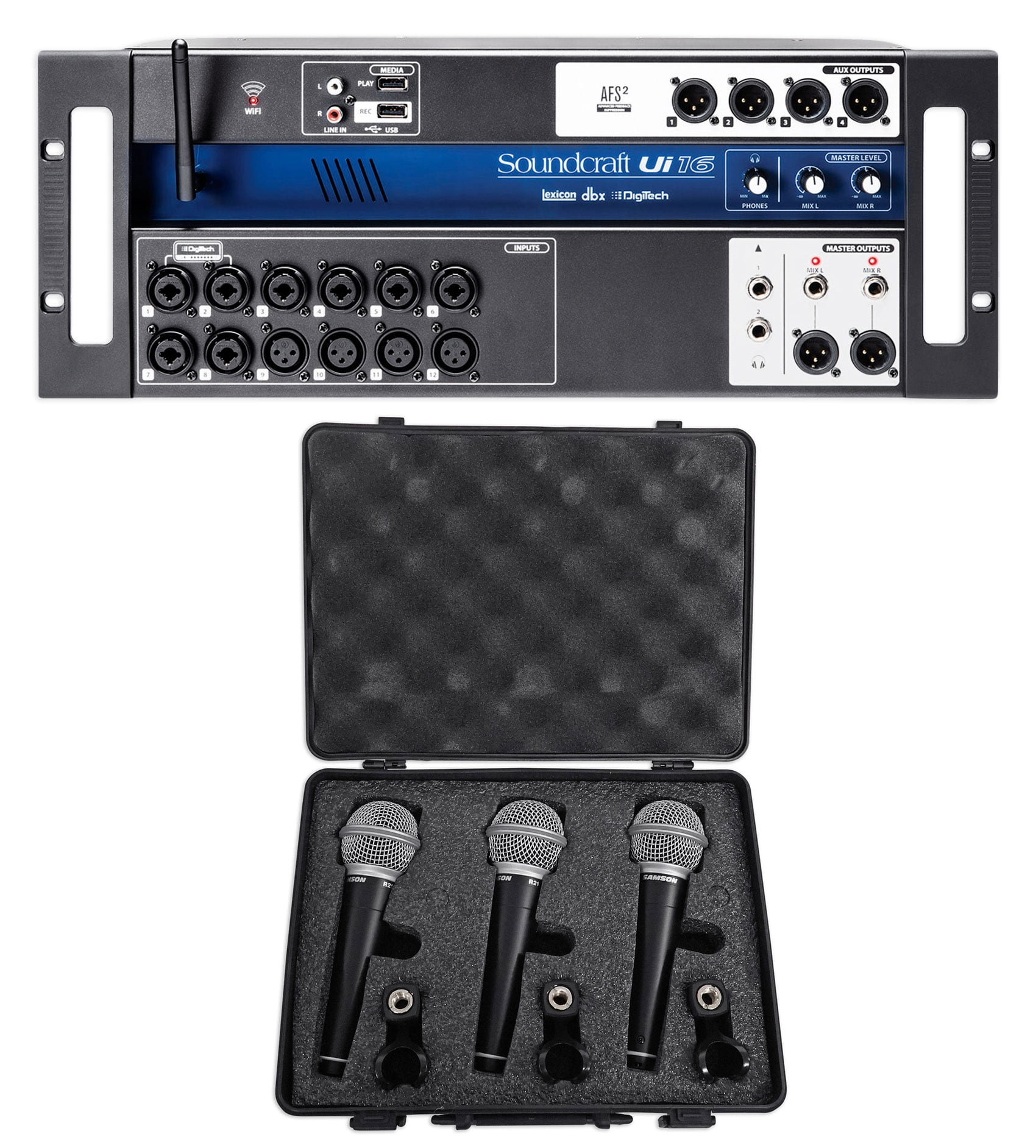 Soundcraft Ui16 16 Input Digital Wifi Mixer+App Control+Recording+3 ...