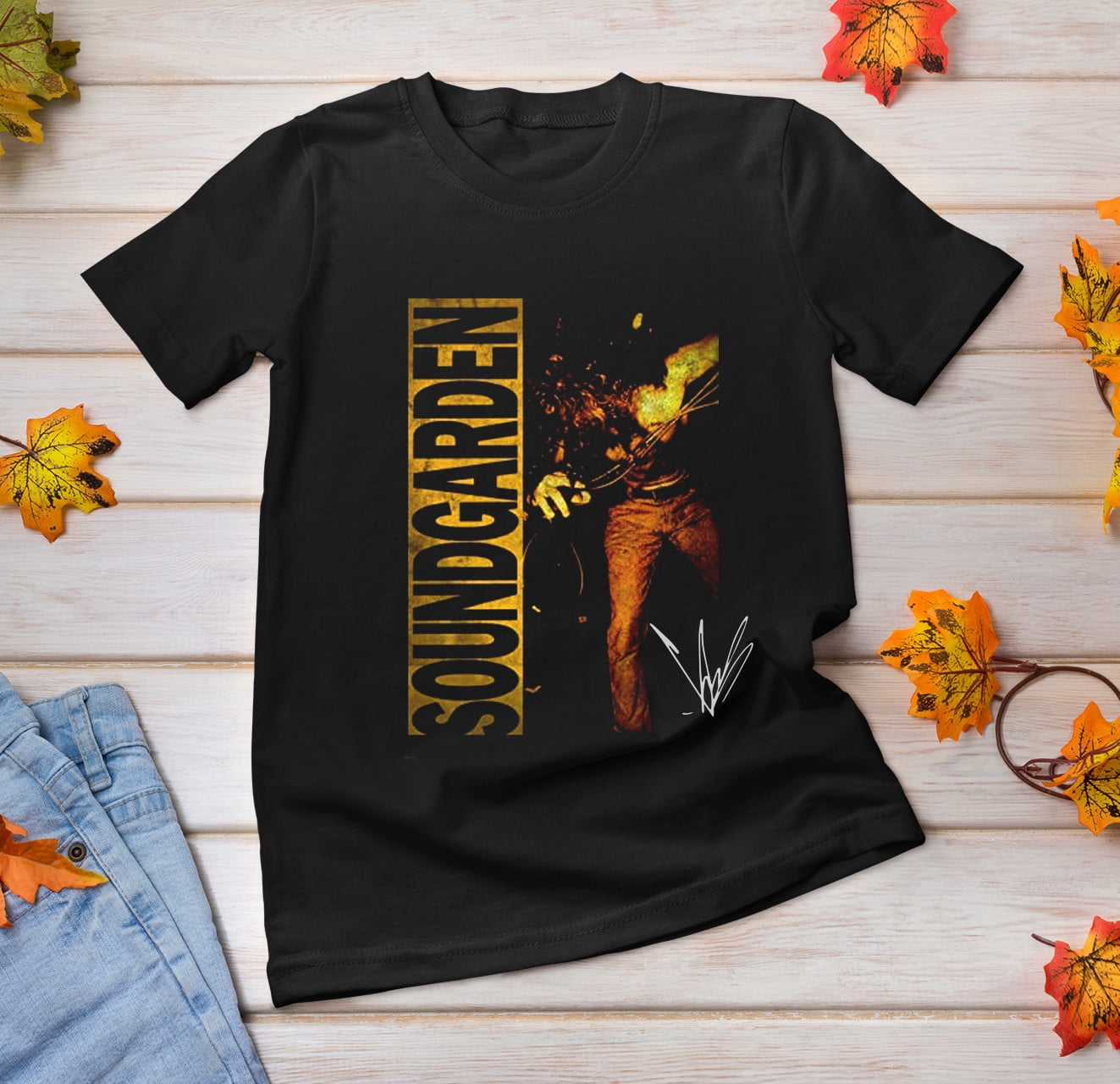 Soundgarden Chris Cornell Signature For Fan Black All Size Unisex Shirt ...