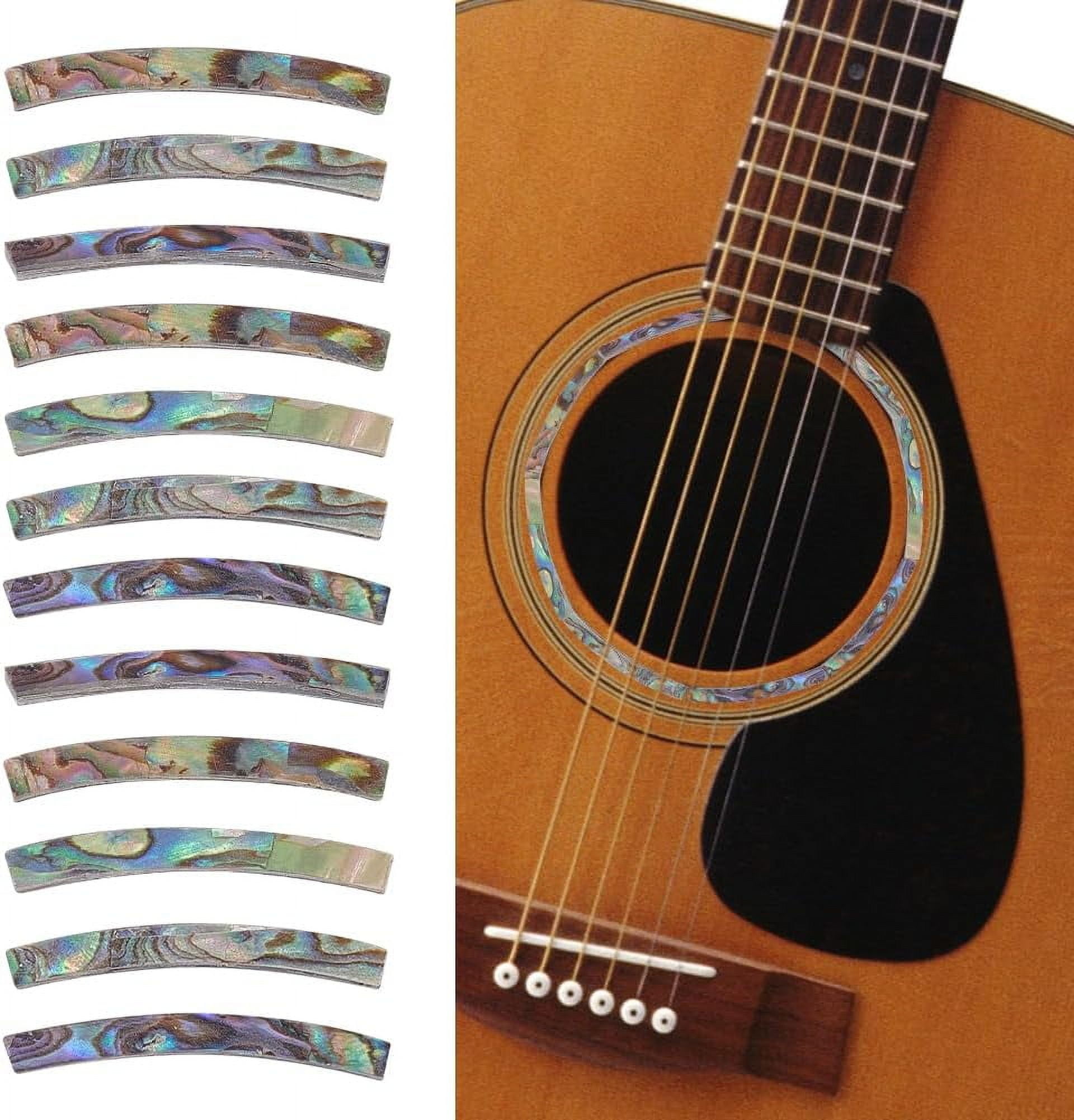 Soundhole Inlay Stickers Guitar Rosette New Zealand Abalone Curved ...