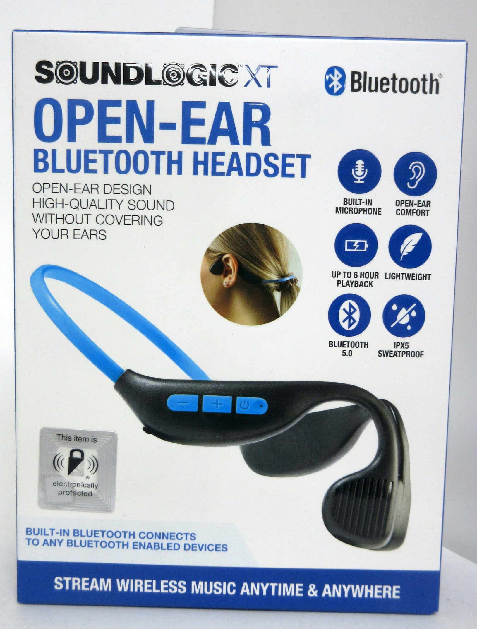 Soundlogic Open-Ear Bluetooth Headset - Walmart.com
