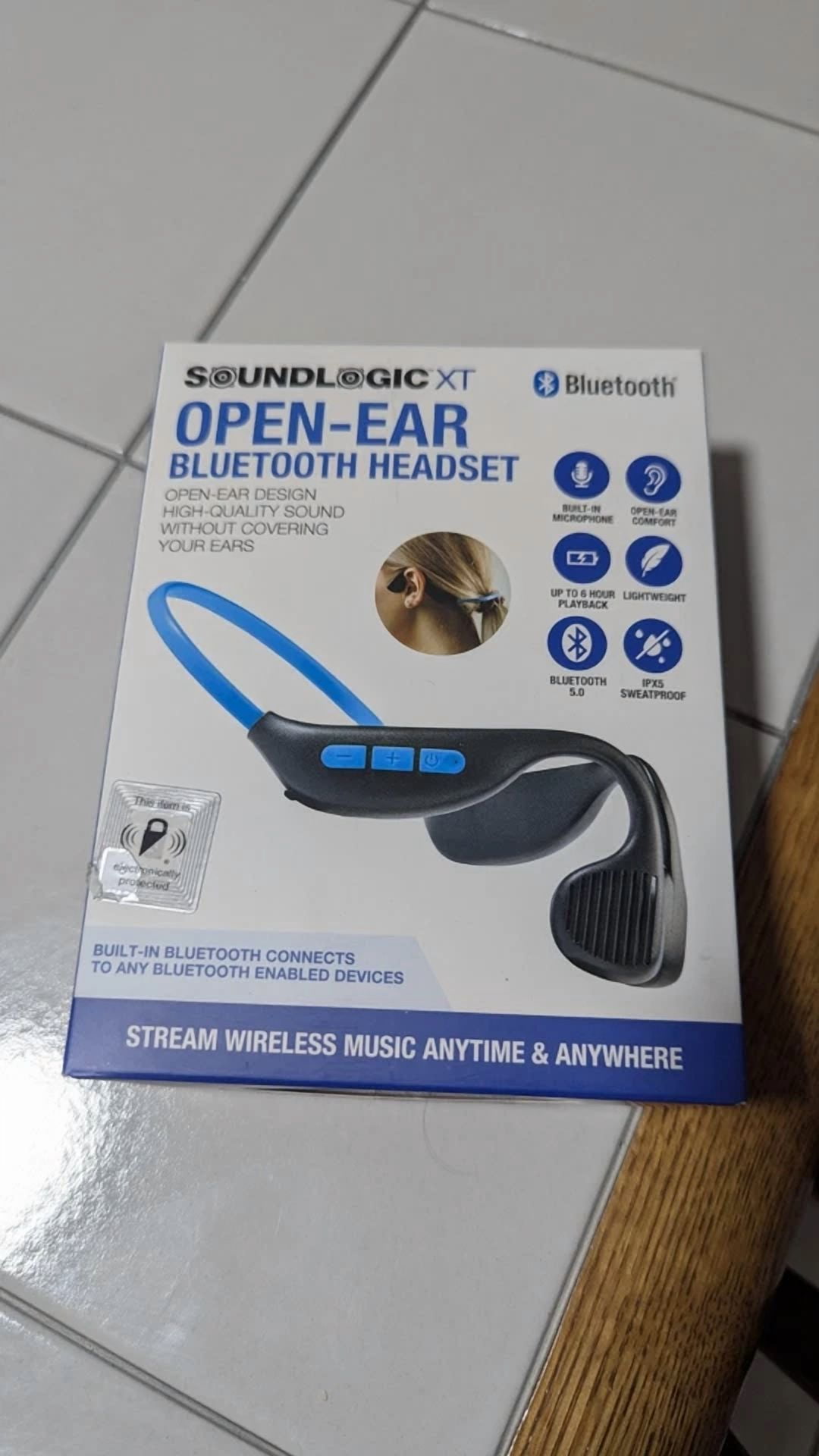 Soundlogic Xt Open-Ear Wireless Bluetooth Headset 6 Hours Of Playtime ...