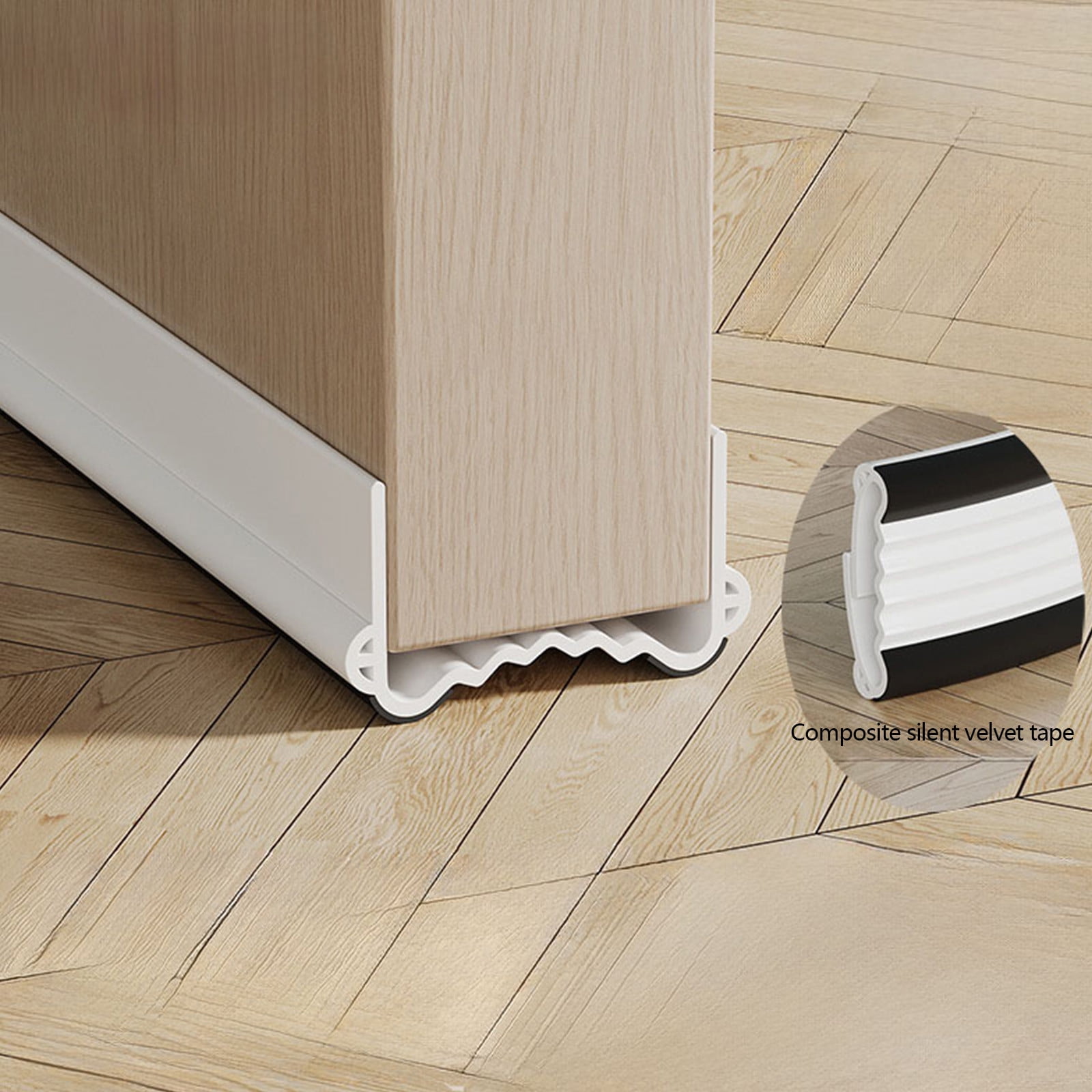 Soundproof Door Bottom Seal Strip 39-Inch PVC Weather Stripping for ...