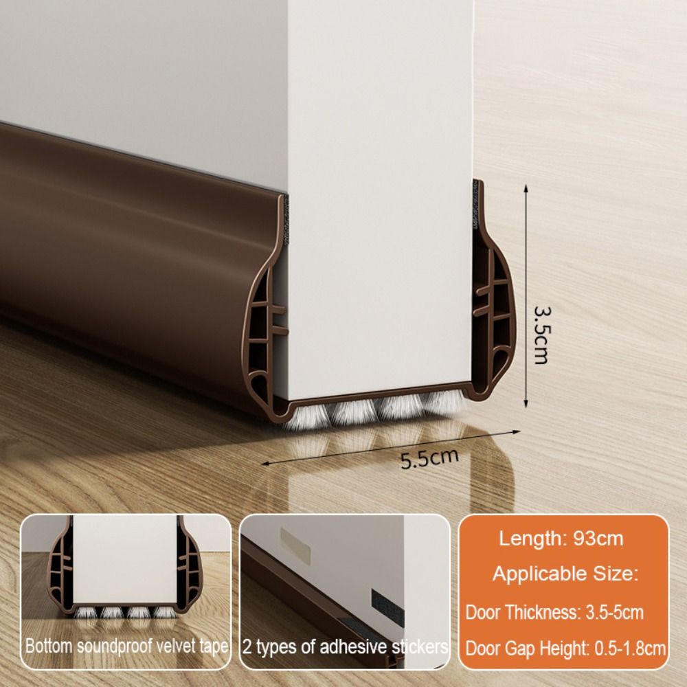 Soundproof Door Bottom Sealing Strip Dorm Insect Prevention PVC Draught ...