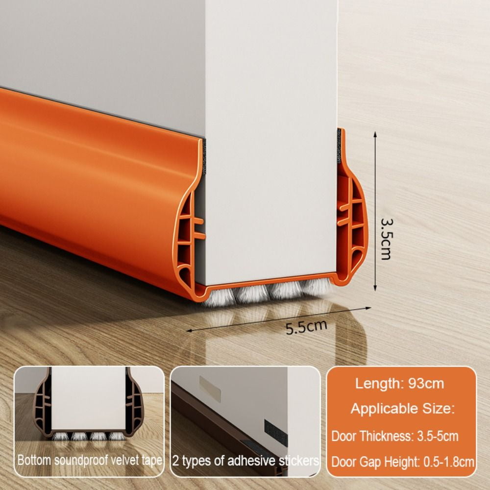 Soundproof Door Bottom Sealing Strip Dorm Insect Prevention PVC Draught ...