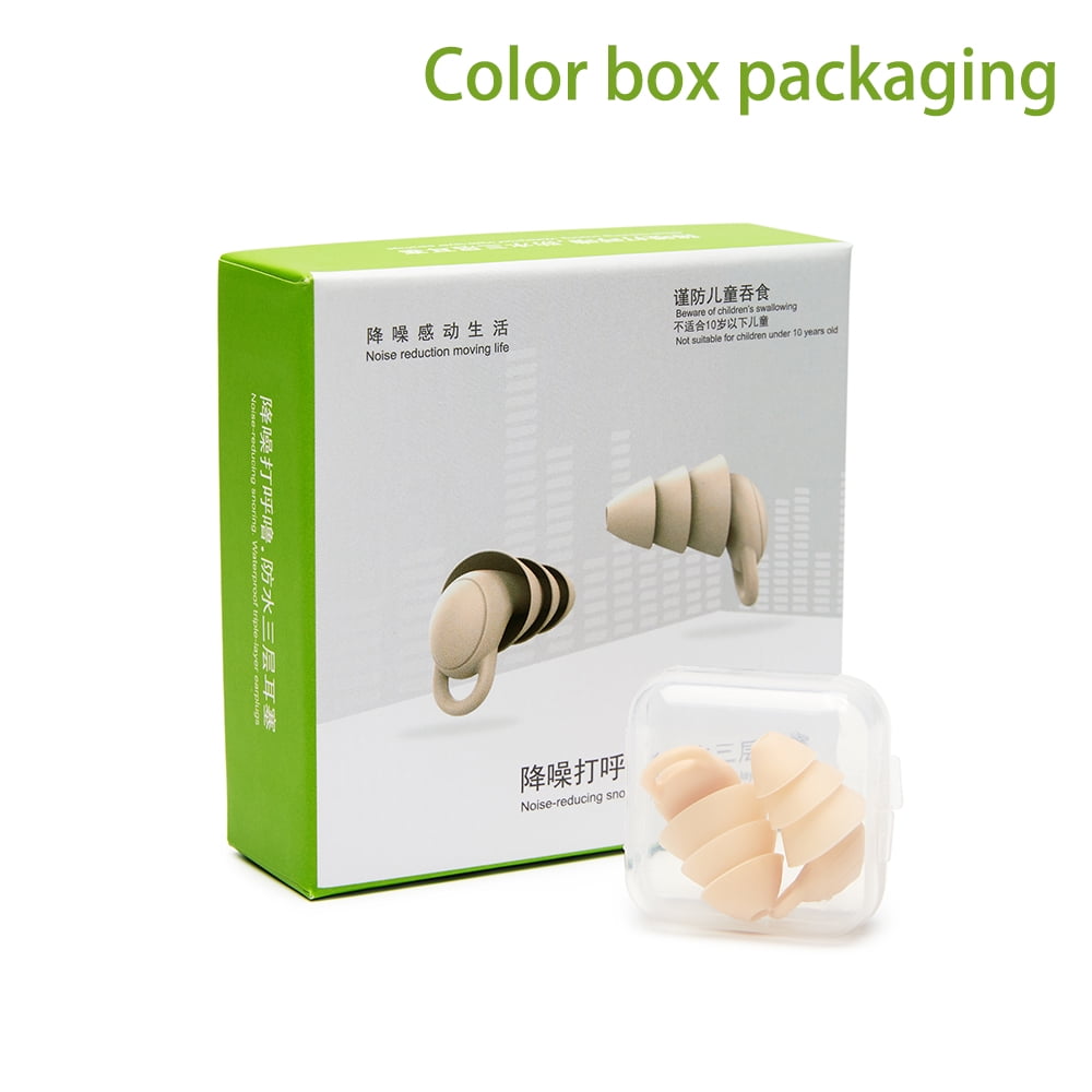 Soundproof Sleeping Ear Plugs Soft Silicone Anti-Noise Mute Earplugs ...
