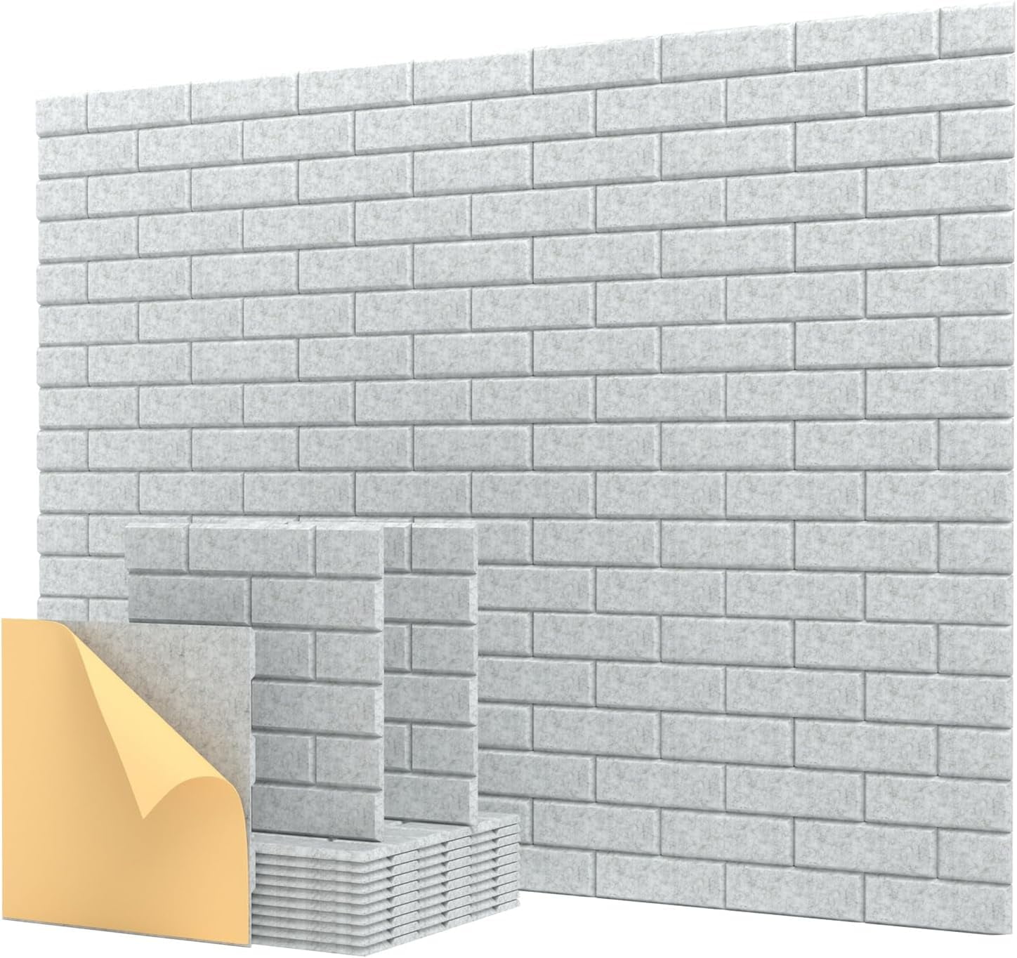 Soundproof Wall Panels, Self Adhesive Acoustic Panels, 12 Pack High ...