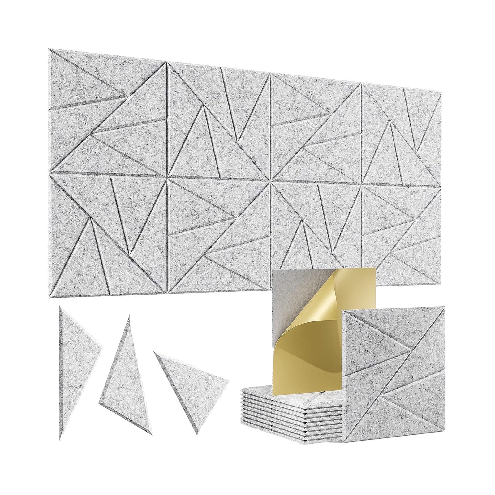 Soundproof Wall Stickers Acoustic Panels Polyester Fiber Noise ...