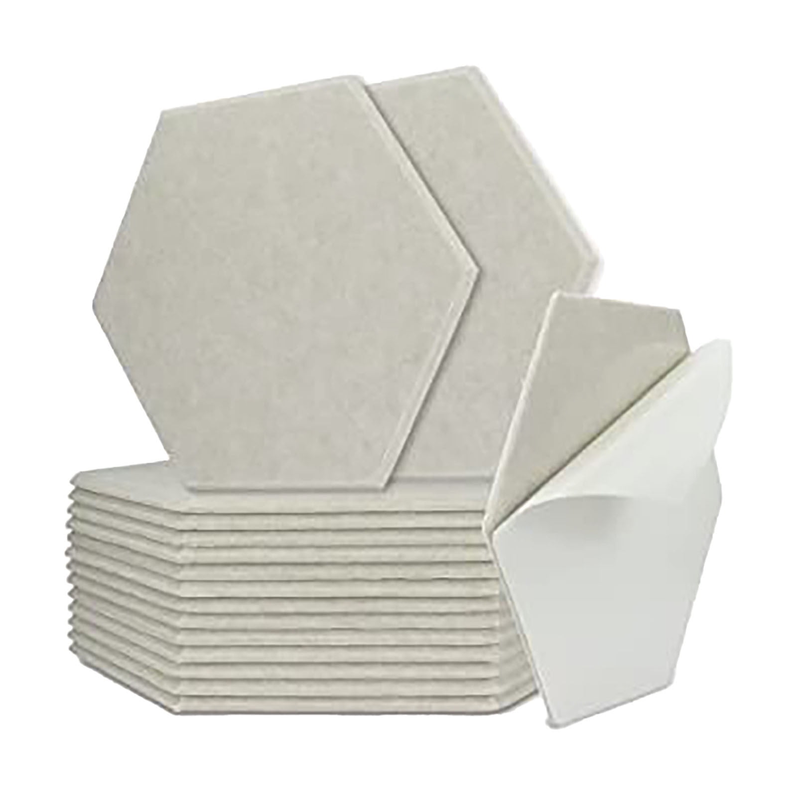 Soundproof Wall Stickers Hexagon Acoustic Panels Self Polyester Fiber ...