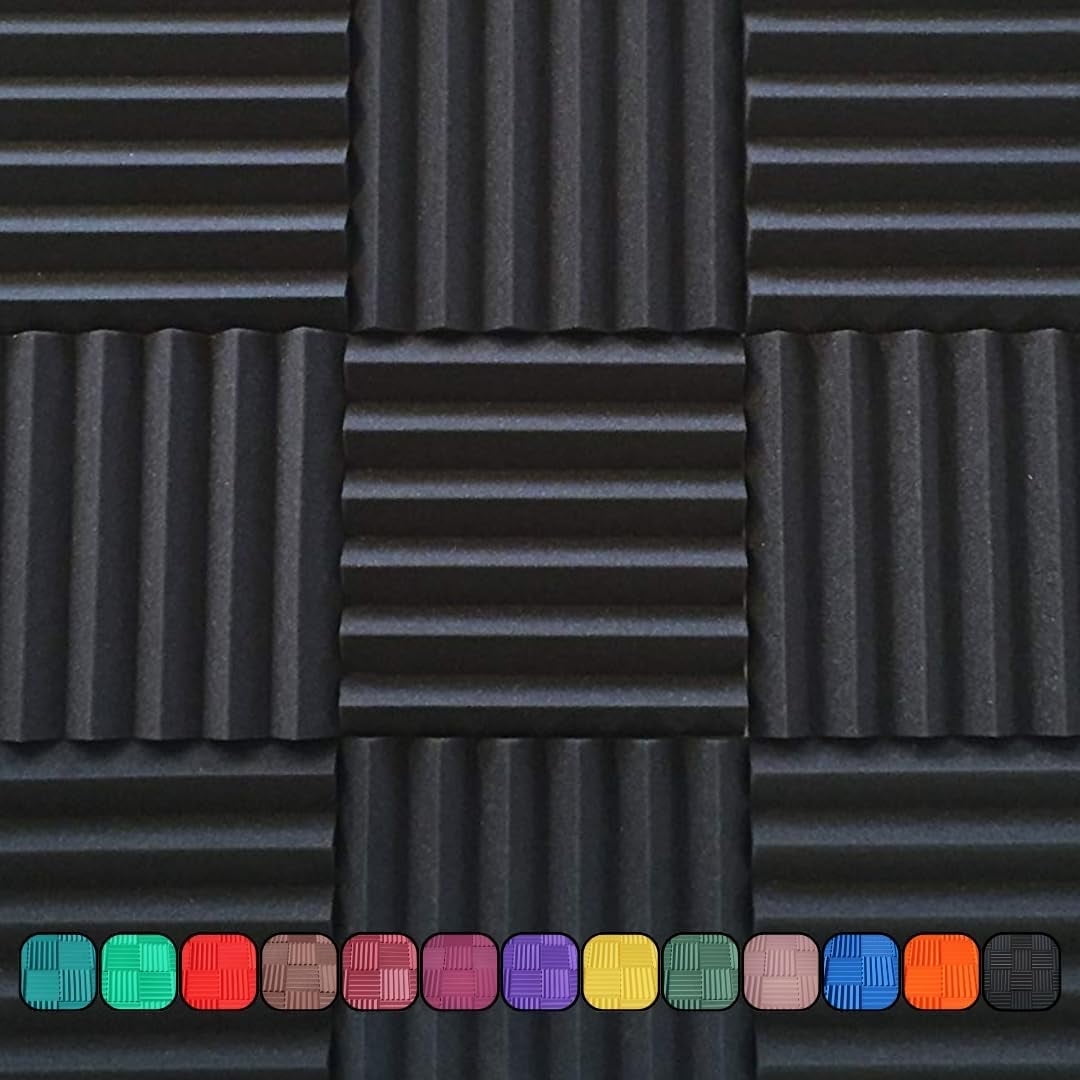 Soundproofing Acoustic Studio Foam - Blue Color - Wedge Style Panels 12 ...