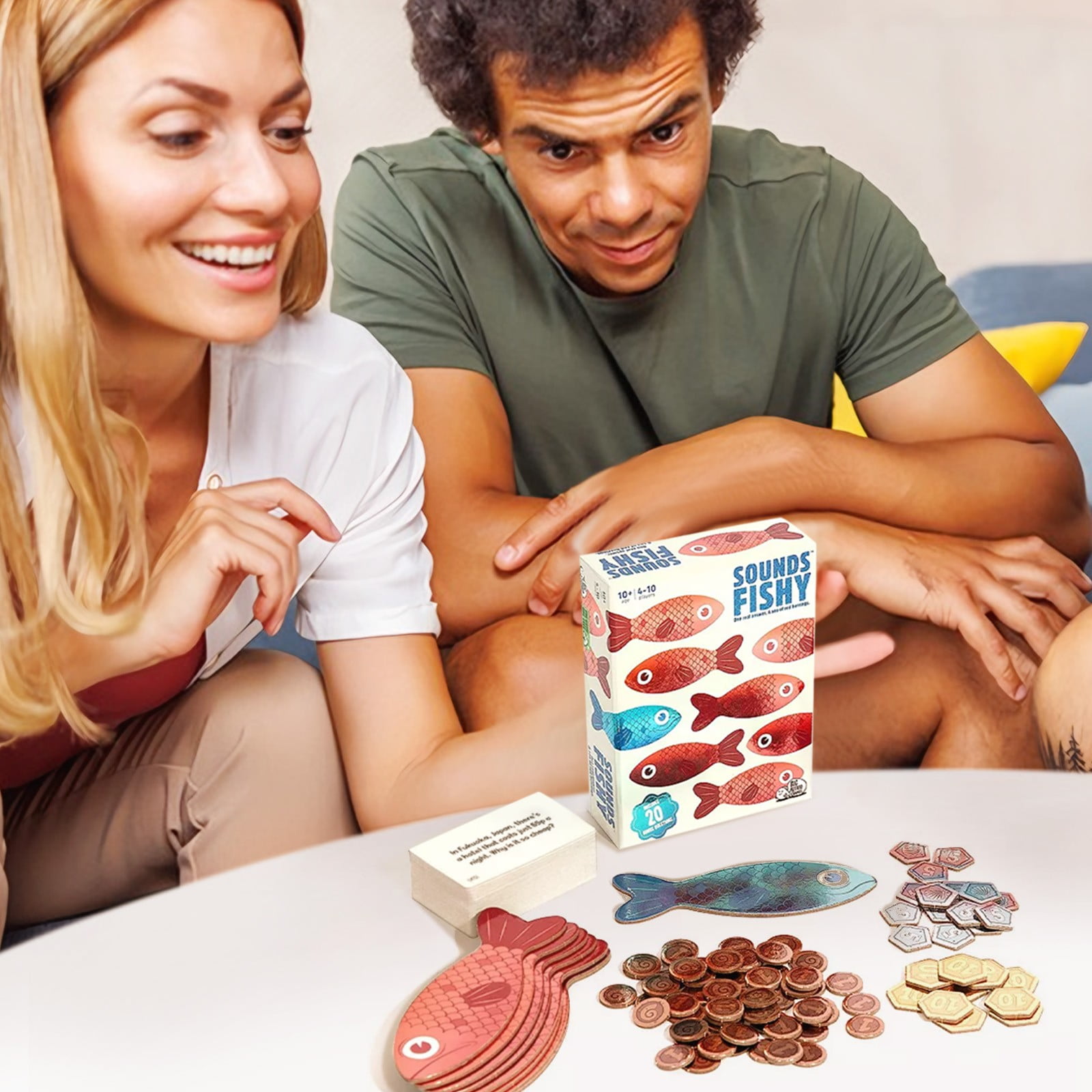 Sounds Fishy Board Game: The Bluffing Family Game for Kids 10+ - Best ...
