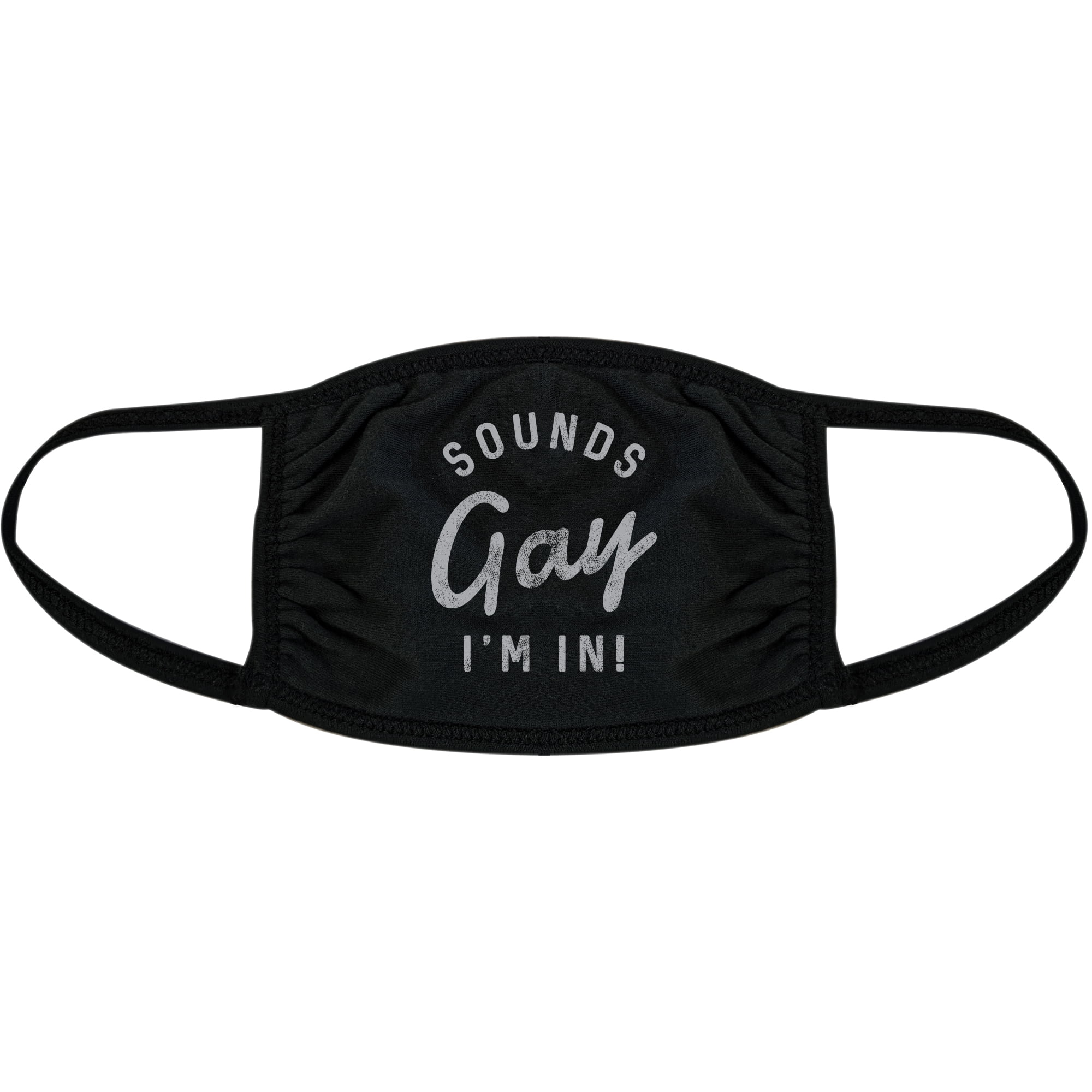 Sounds Gay I'm In Face Mask Funny Pride Month LGBTQ Novelty Nose and ...
