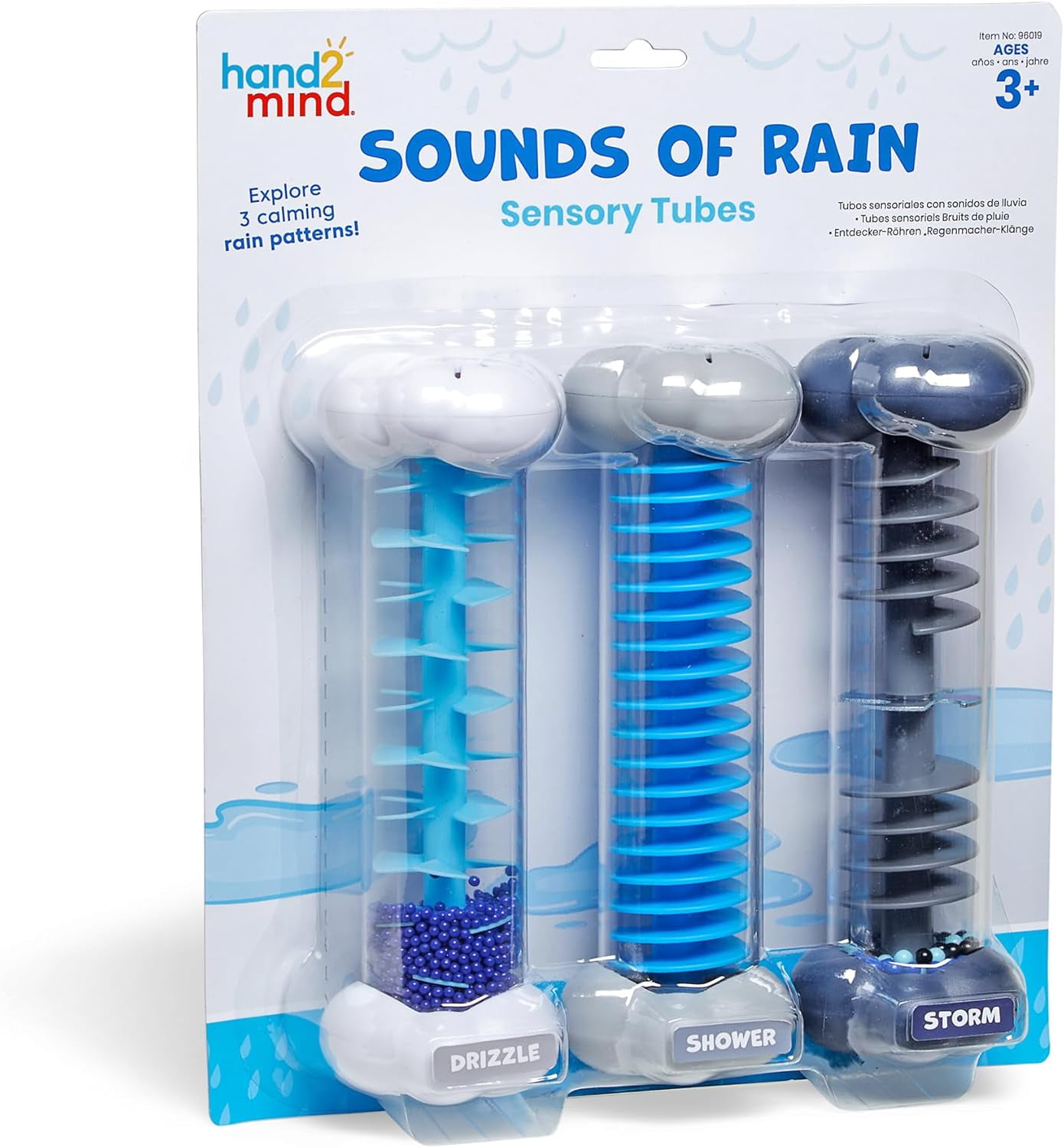 Sounds of Rain Sensory Tubes, Rainmaker Fidget Tubes, Weather Toys ...