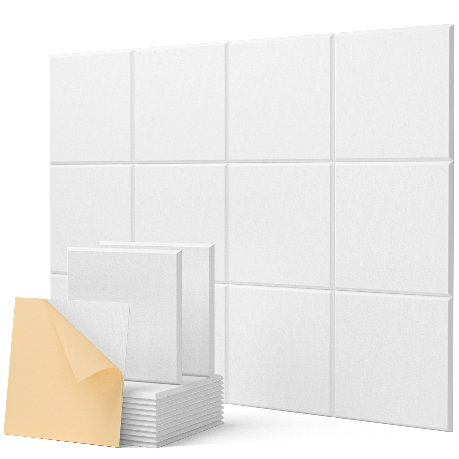 Soundsbay Soundproof Wall Panels Square Self-Adhesive Soundproof ...
