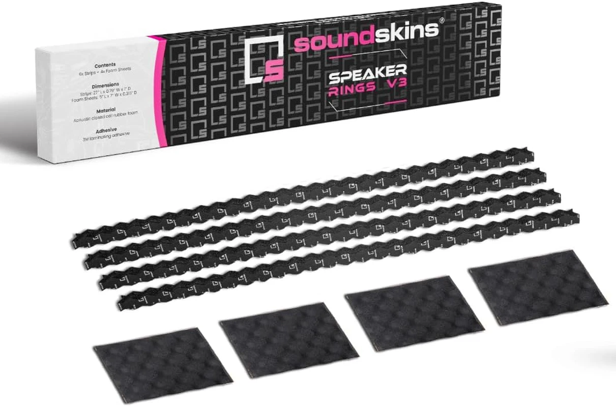Soundskins Sound Dampening Strips for Speaker | Car Sound Deadening ...