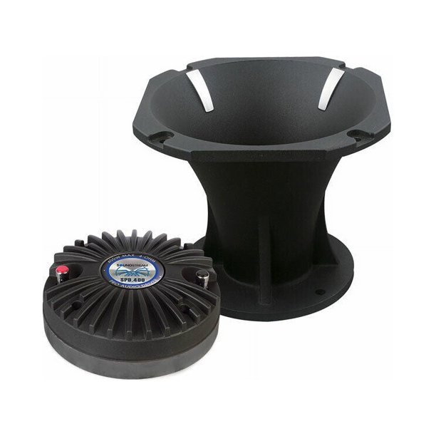 Soundstream 400W Compression Driver Tweeter with Aluminum Horn, 8 Ohms ...