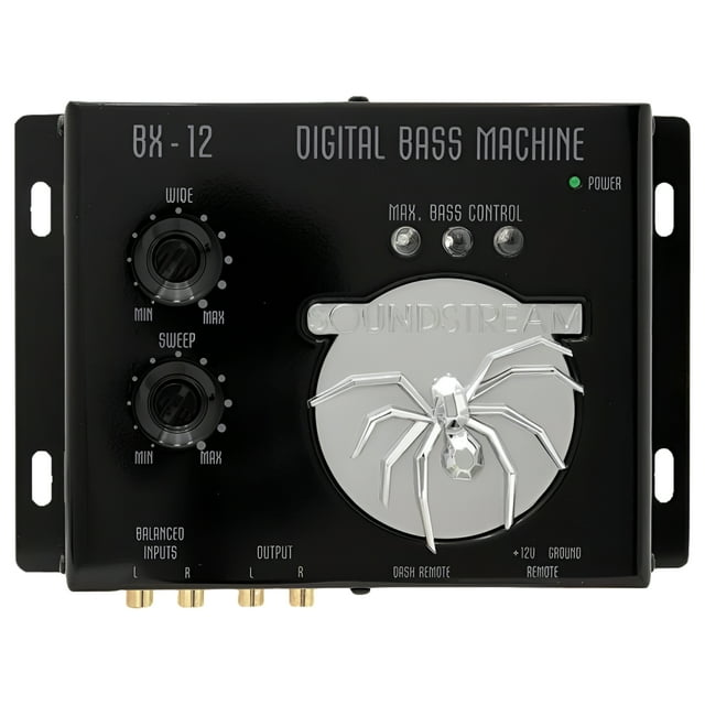 Soundstream BX-12 Digital Bass Processor,Black - Walmart Business Supplies