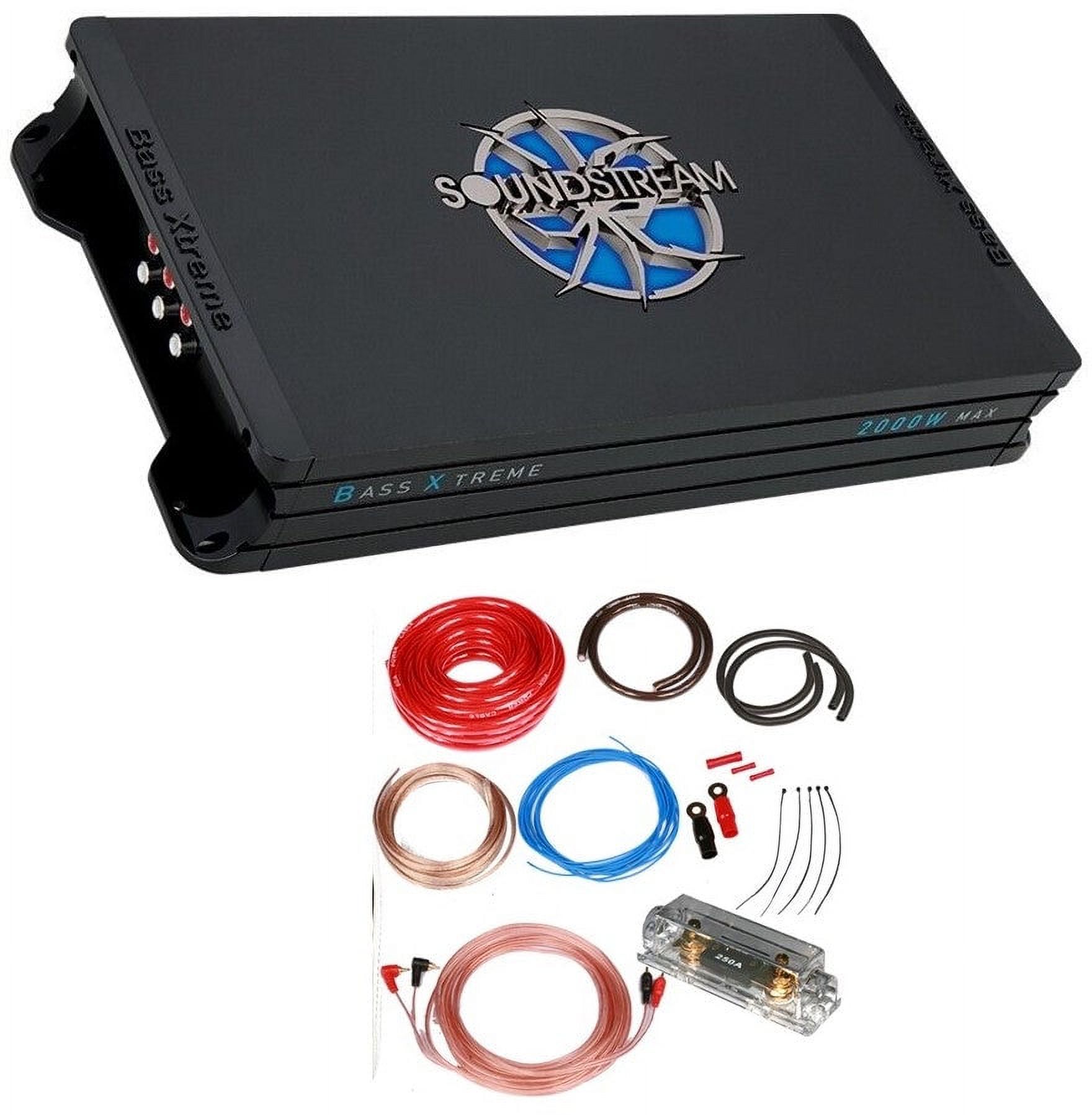 Soundstream BXT4.2000 Bass Xtreme Series 4Ch Amplifier + 0 Gauge Amp ...