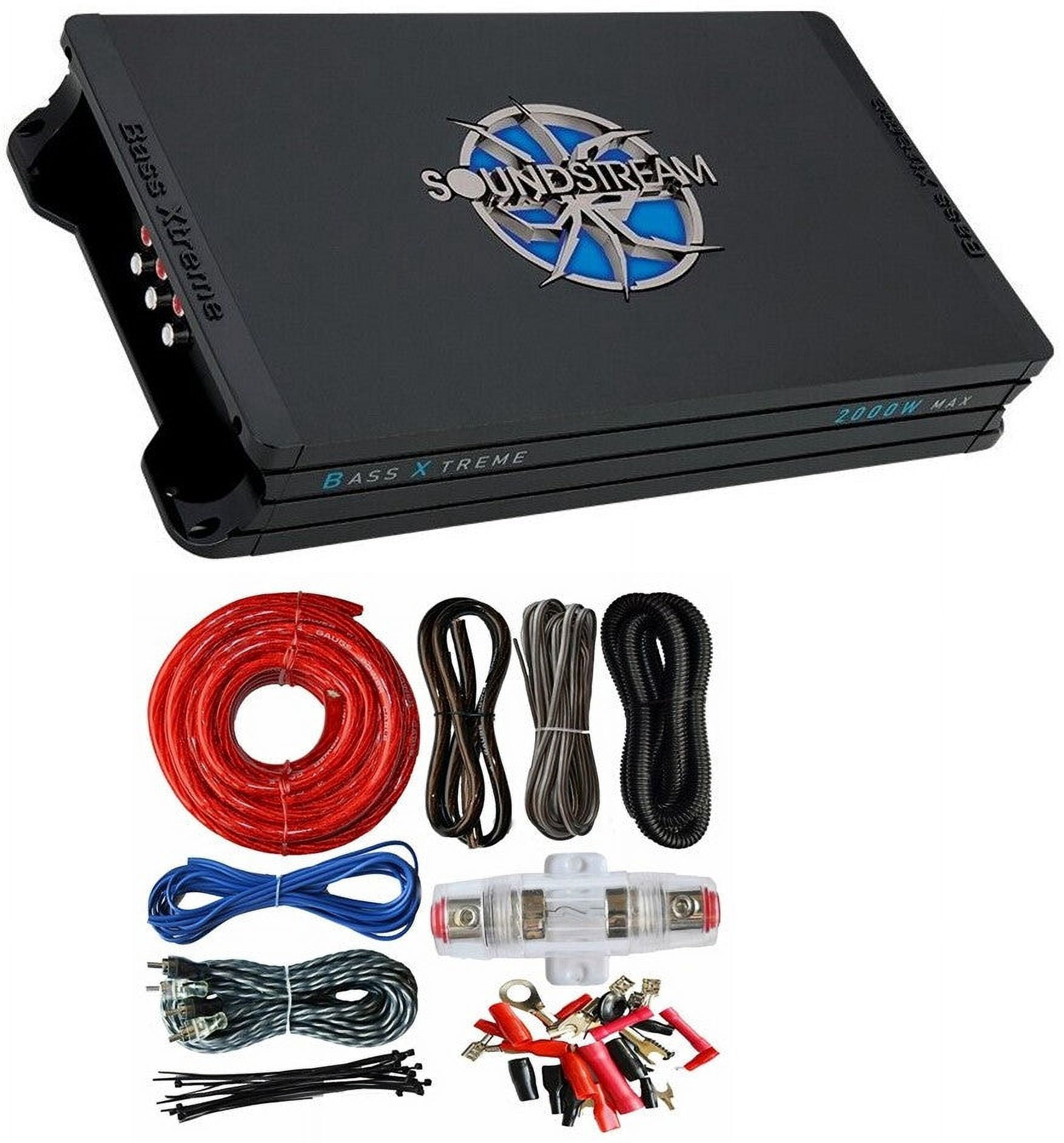 Soundstream BXT4.2000 Bass Xtreme Series 4Ch Amplifier + 4 Gauge Amp ...