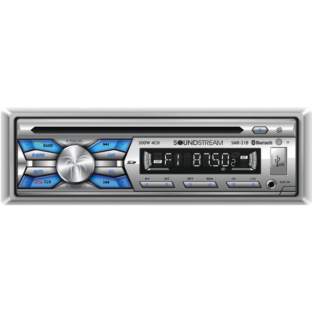 Soundstream SMR-21B Marine Single-DIN In-Dash CD Receiver with ...