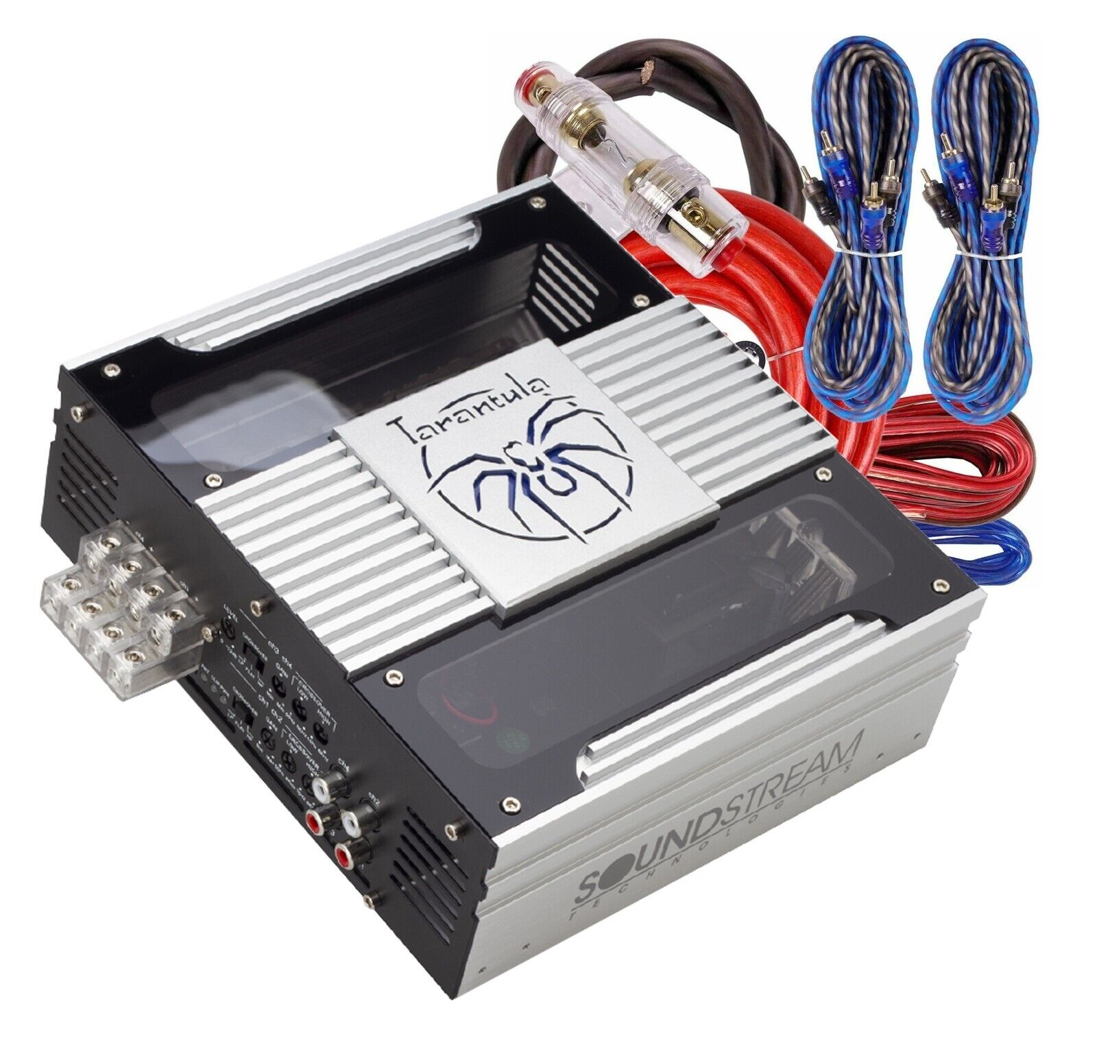 ADW Bundle Soundstream Tarantula 3500W 4CH Class D Full Range Amplifier ...