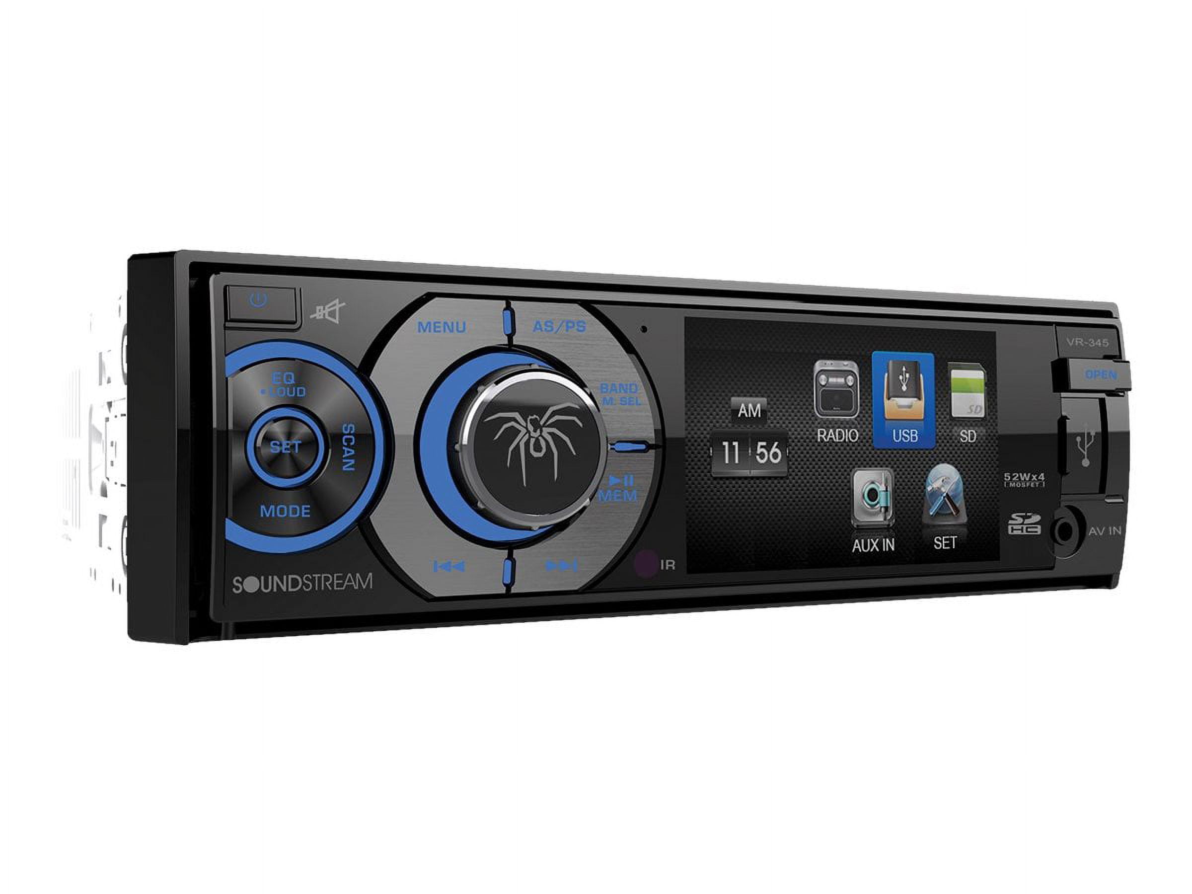 Soundstream VR-345B - DVD receiver - display - 3.4" - in-dash unit ...