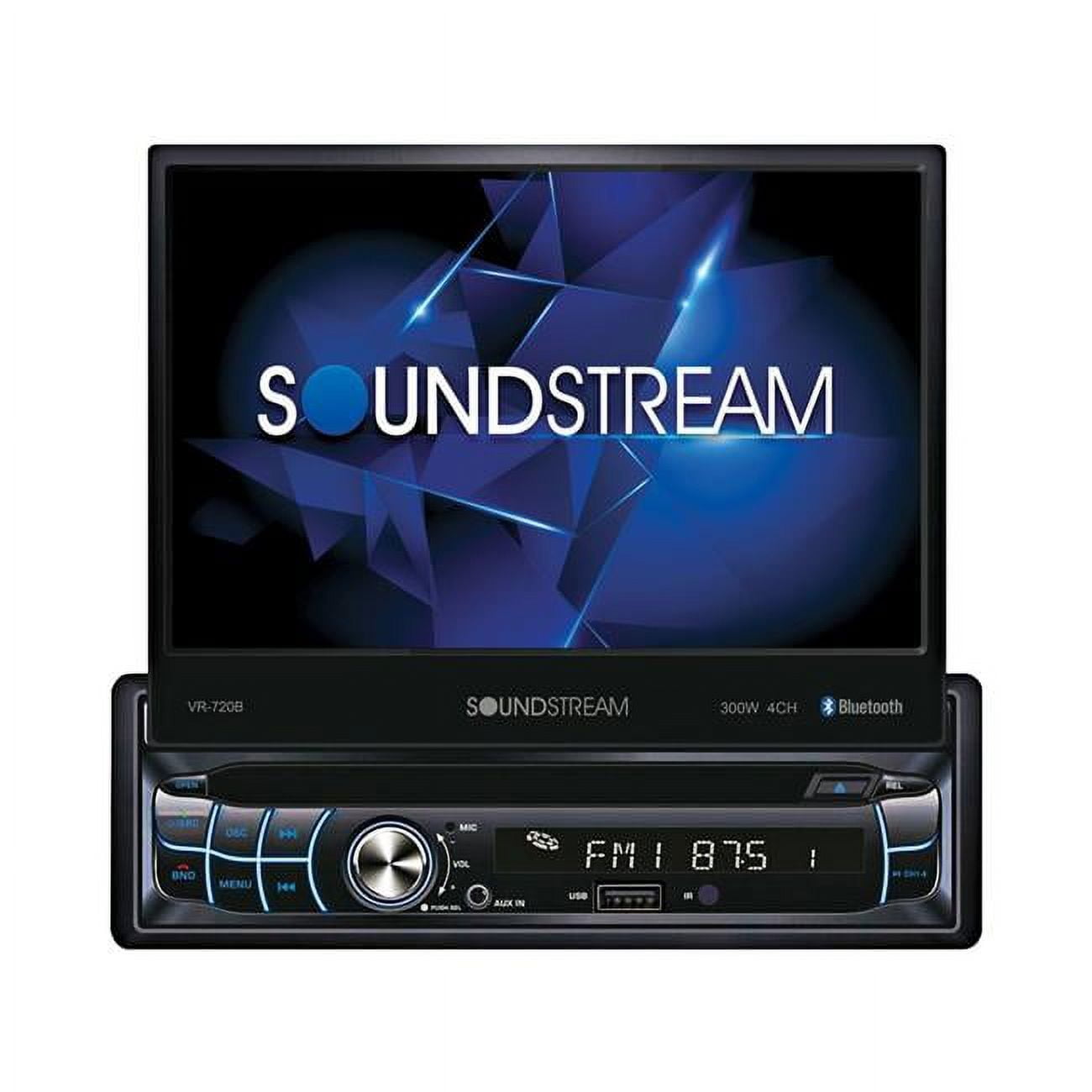 Soundstream VR720B 7" Motorized Touchscreen Single-DIN Car Stereo ...