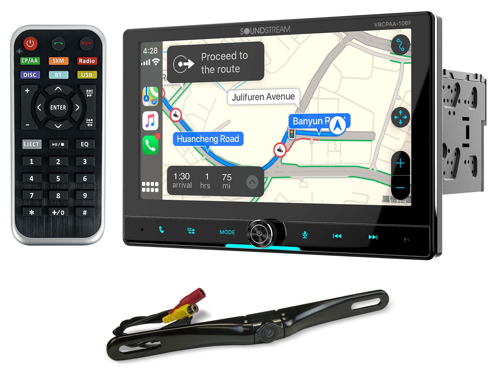 Soundstream VRCPAA-106F 10.6" Car Receiver Bluetooth/Carplay/Android ...