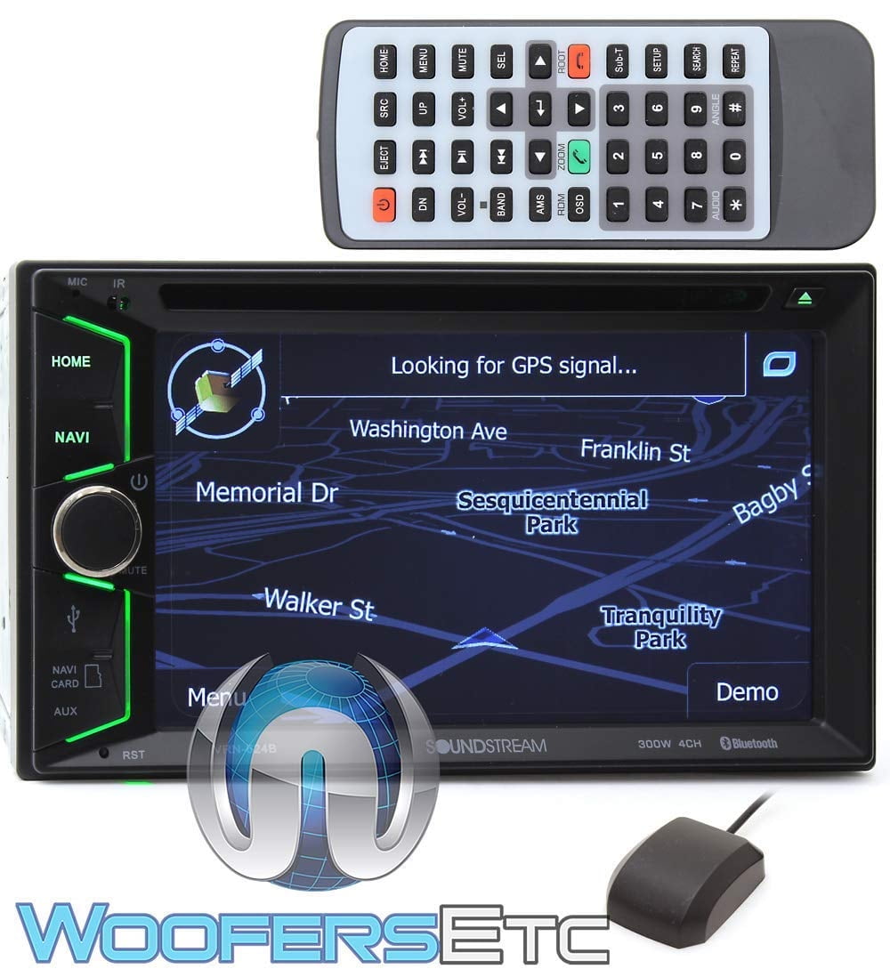 Soundstream VRN-624B 6.2" Double Din Touchscreen DVD Receiver ...