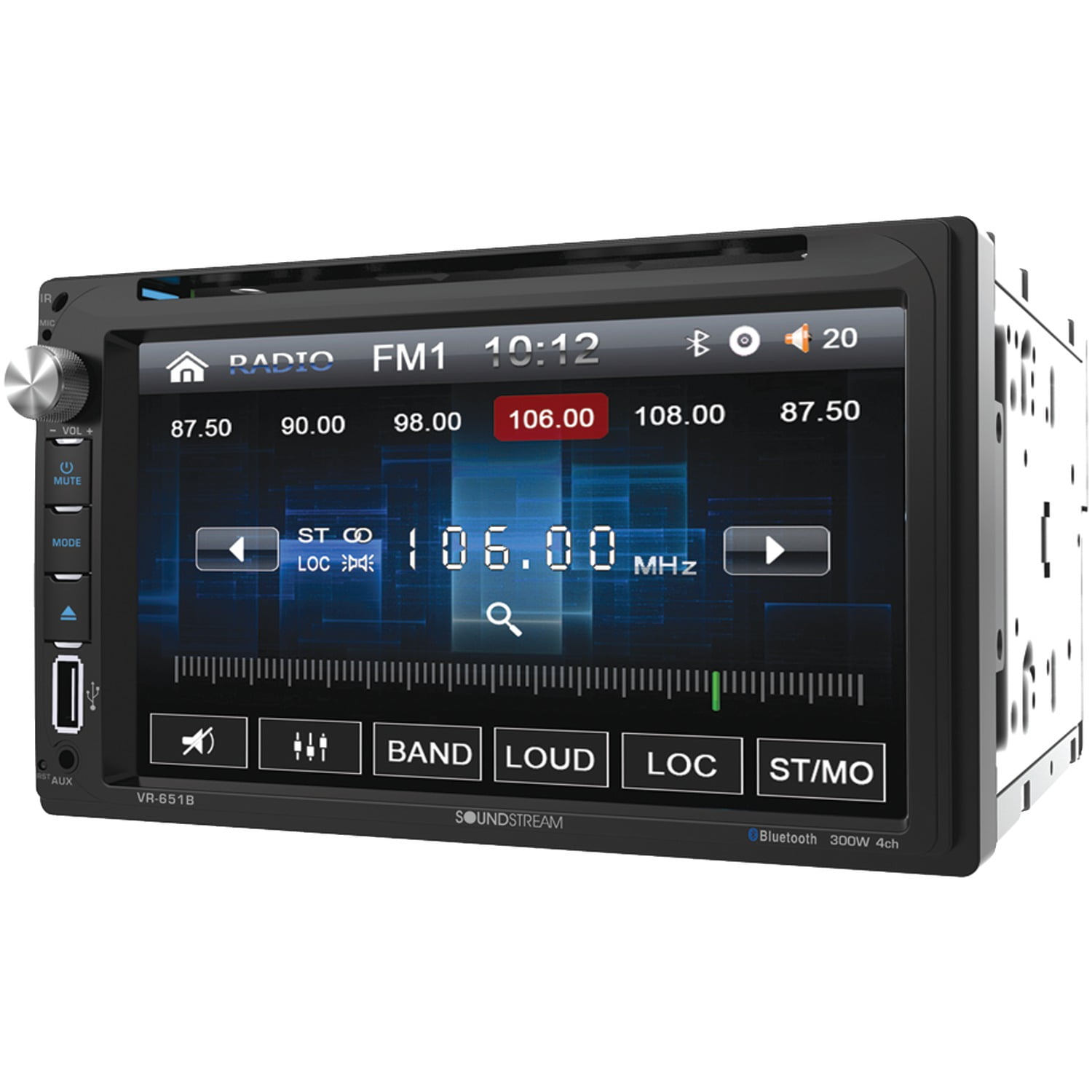 Soundstream Vr-651b 6.5" Double-din In-dash Dvd Receiver With - Walmart.com
