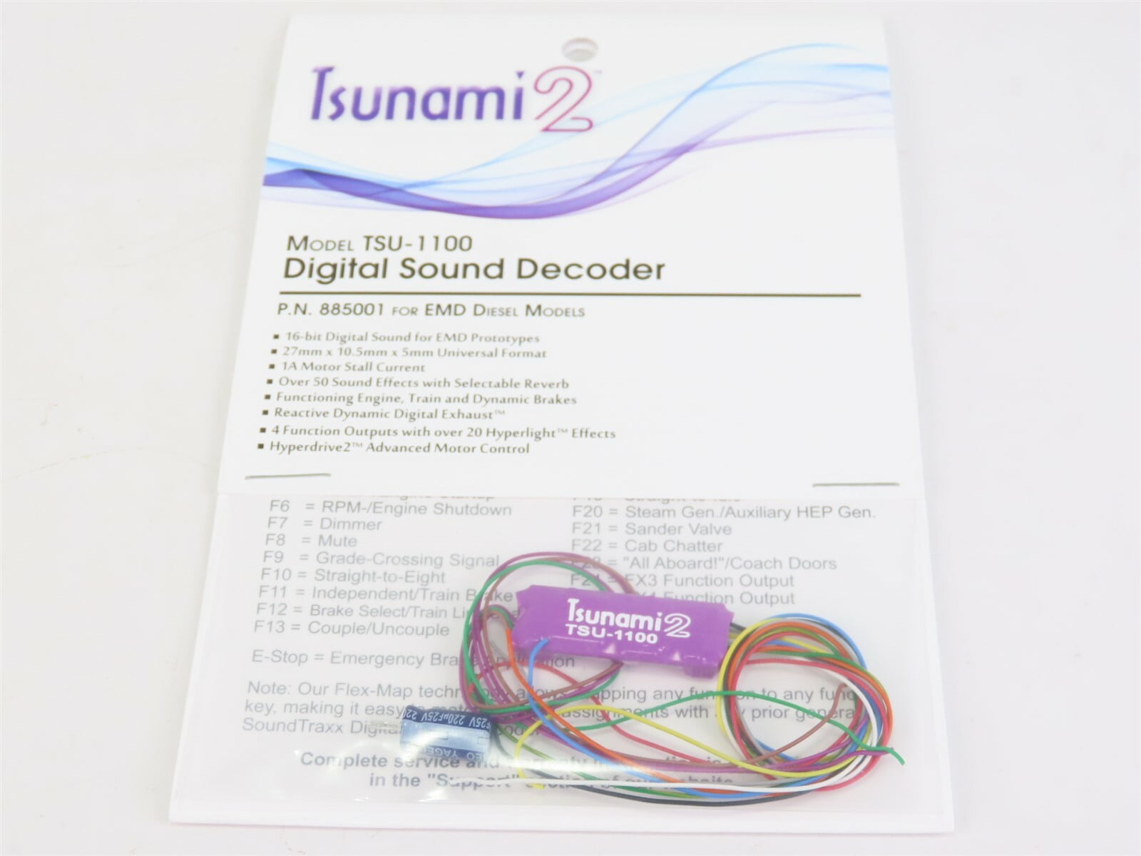 Soundtraxx Tsunami 2 TSU-1100 885001 EMD Diesel 1AMP DCC / SOUND ...