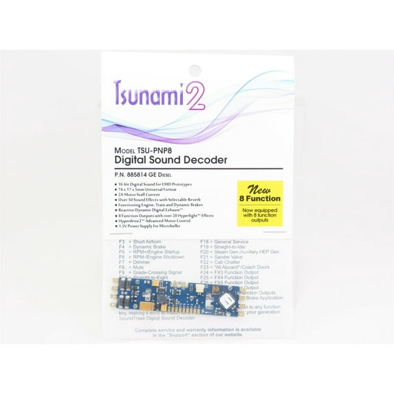 Soundtraxx Tsunami 2 TSU-PNP8 885814 GE Diesel DCC / SOUND Decoder ...