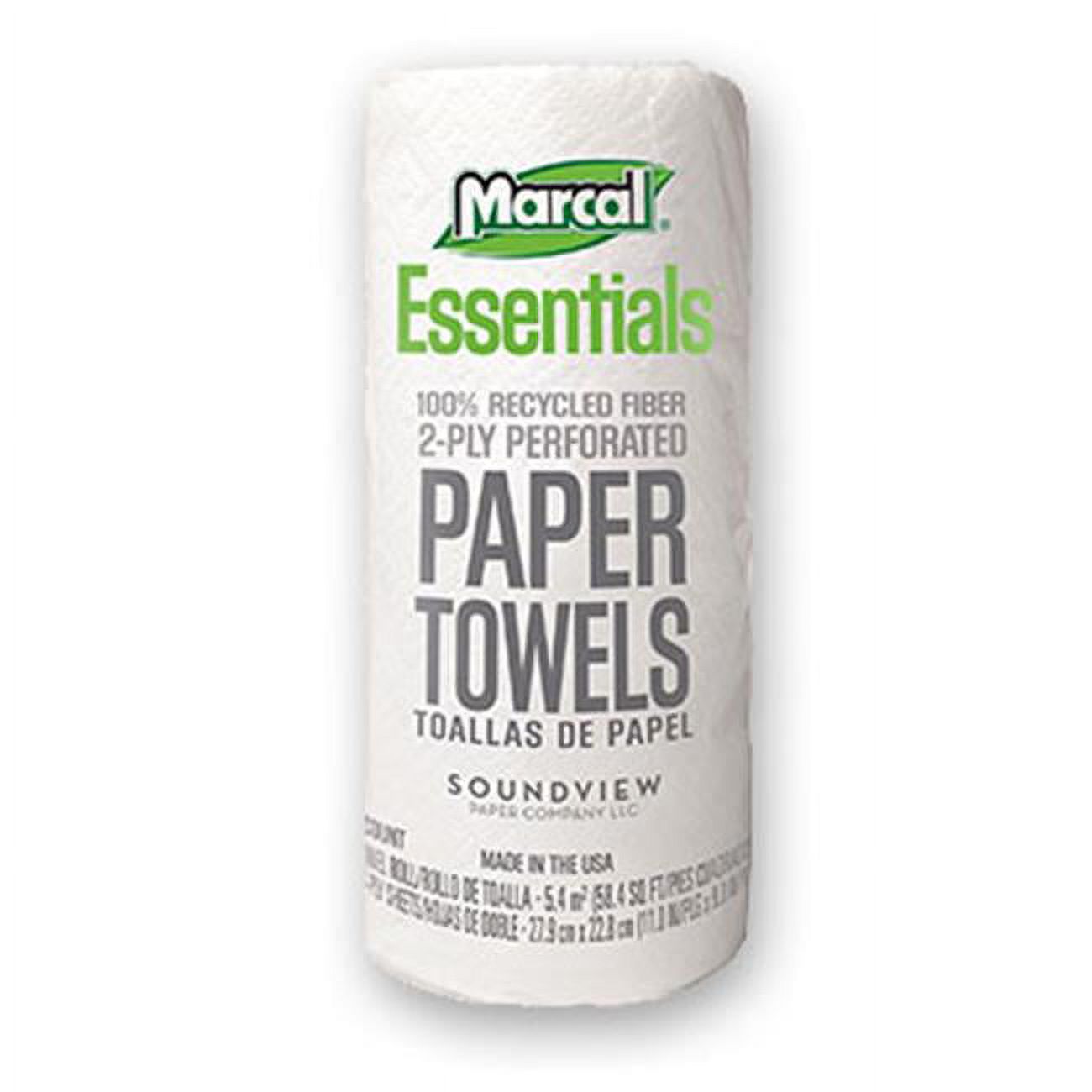 Soundview Paper 06350-10 PEC White 2ply 85 Sheet Marcal Kitchen Towel ...
