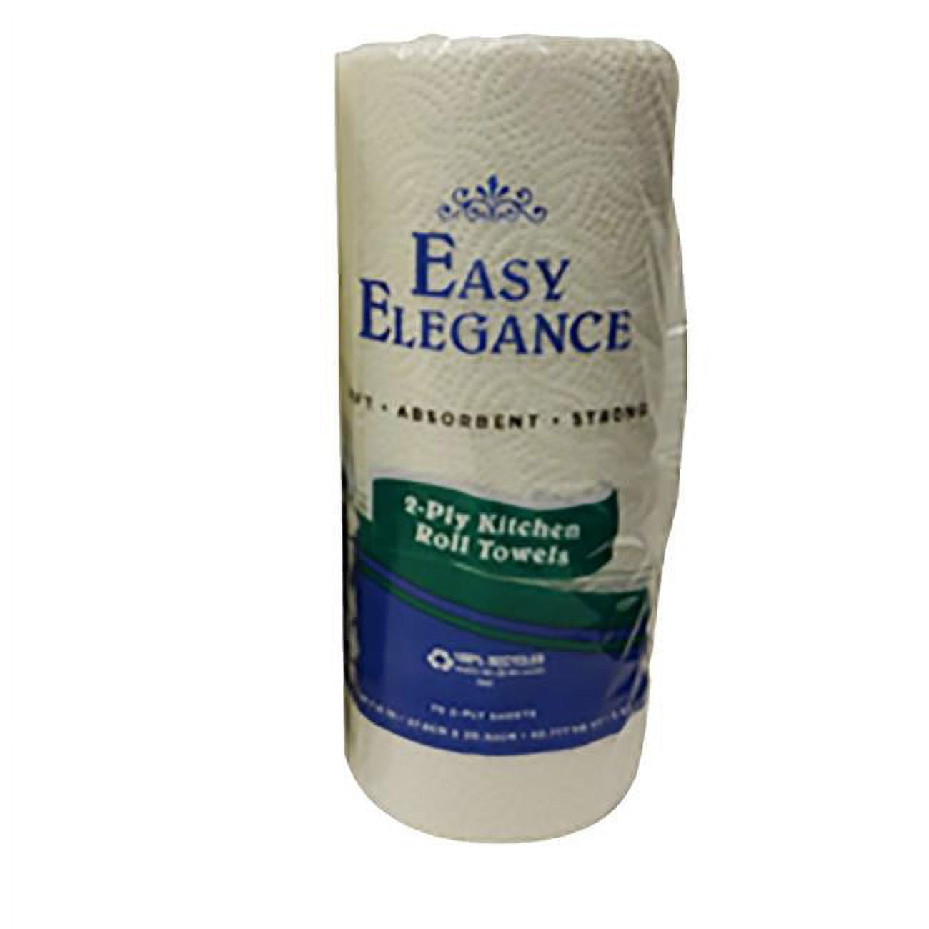 Soundview Paper 06373-01 PEC Easy Elegance White 70 Sheet Kitchen Roll ...