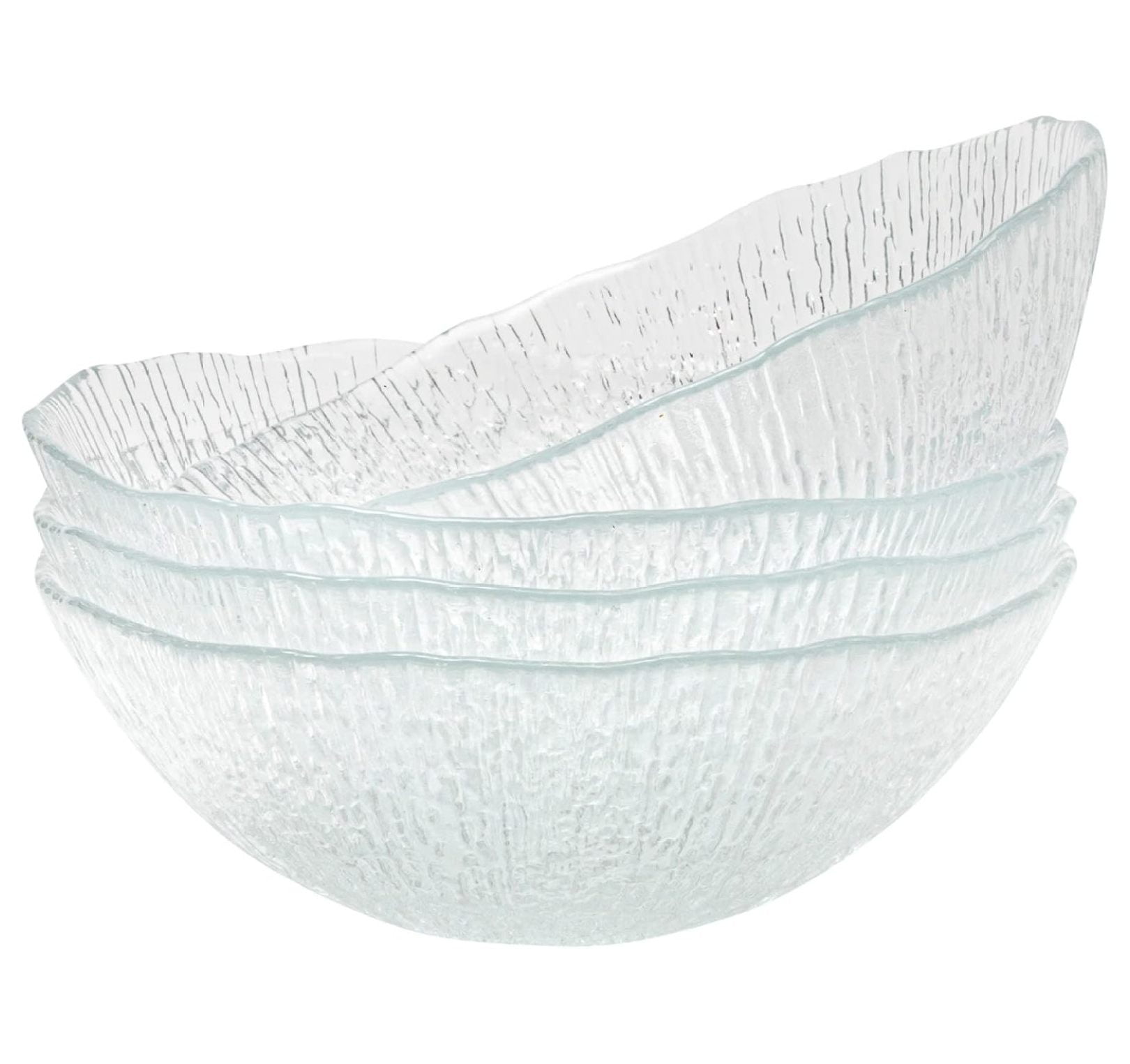 Soup Bowls, 6.25 Inch Salad Bowls, Glass Soup Bowls, Textured Glass ...