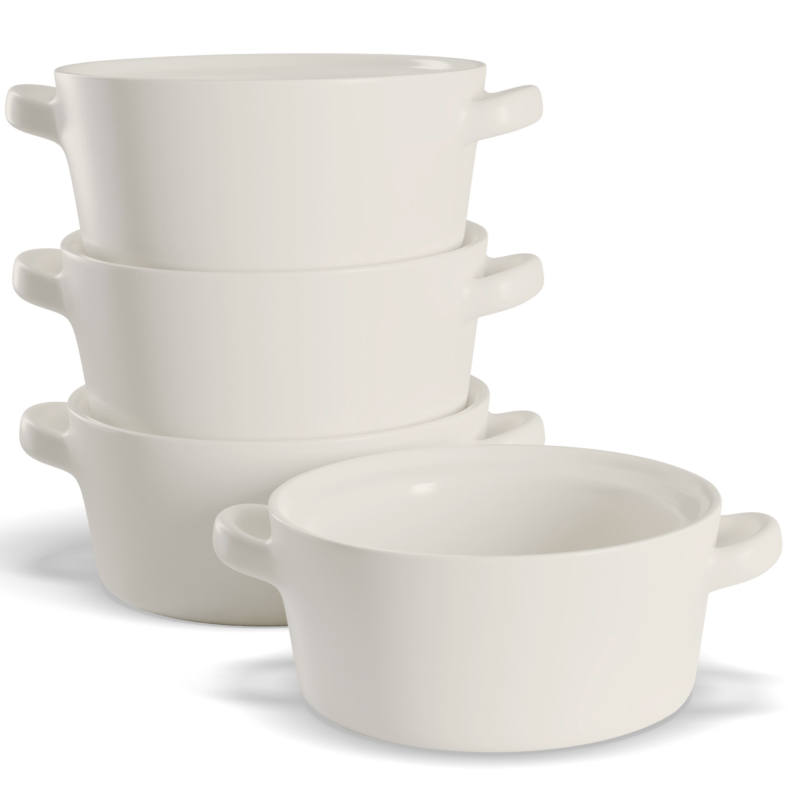 Soup Crocks, Ceramic Stackable Bowls, Set of 4 - Walmart.com
