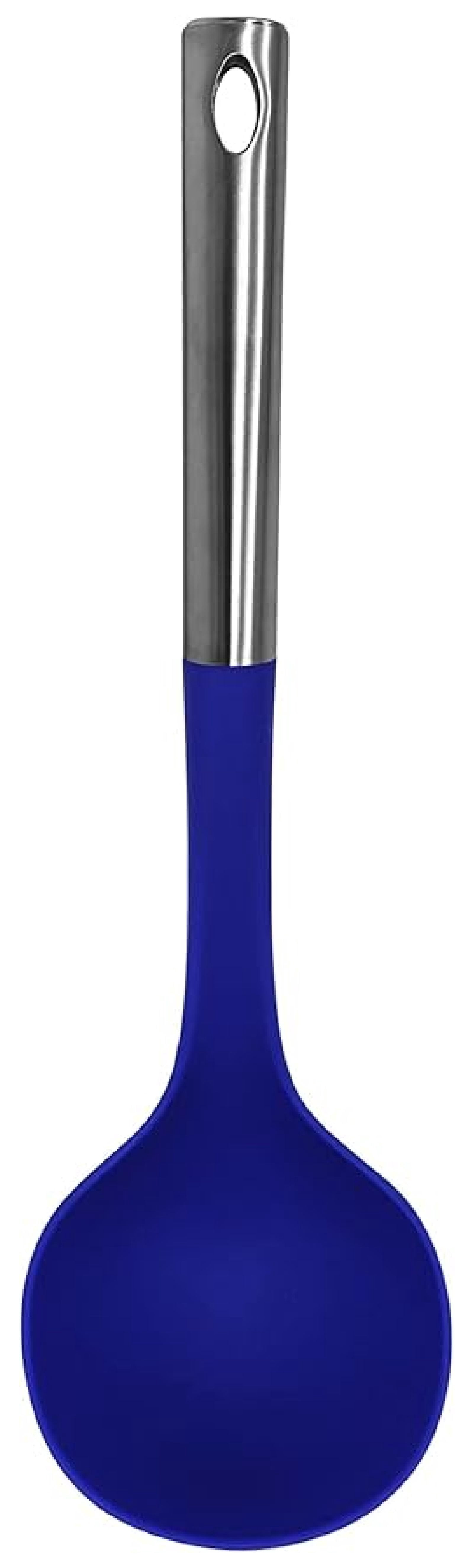 Soup Ladle, Blue Nylon & Stainless Steel, 13 Inch, Modern, Plastic Free ...